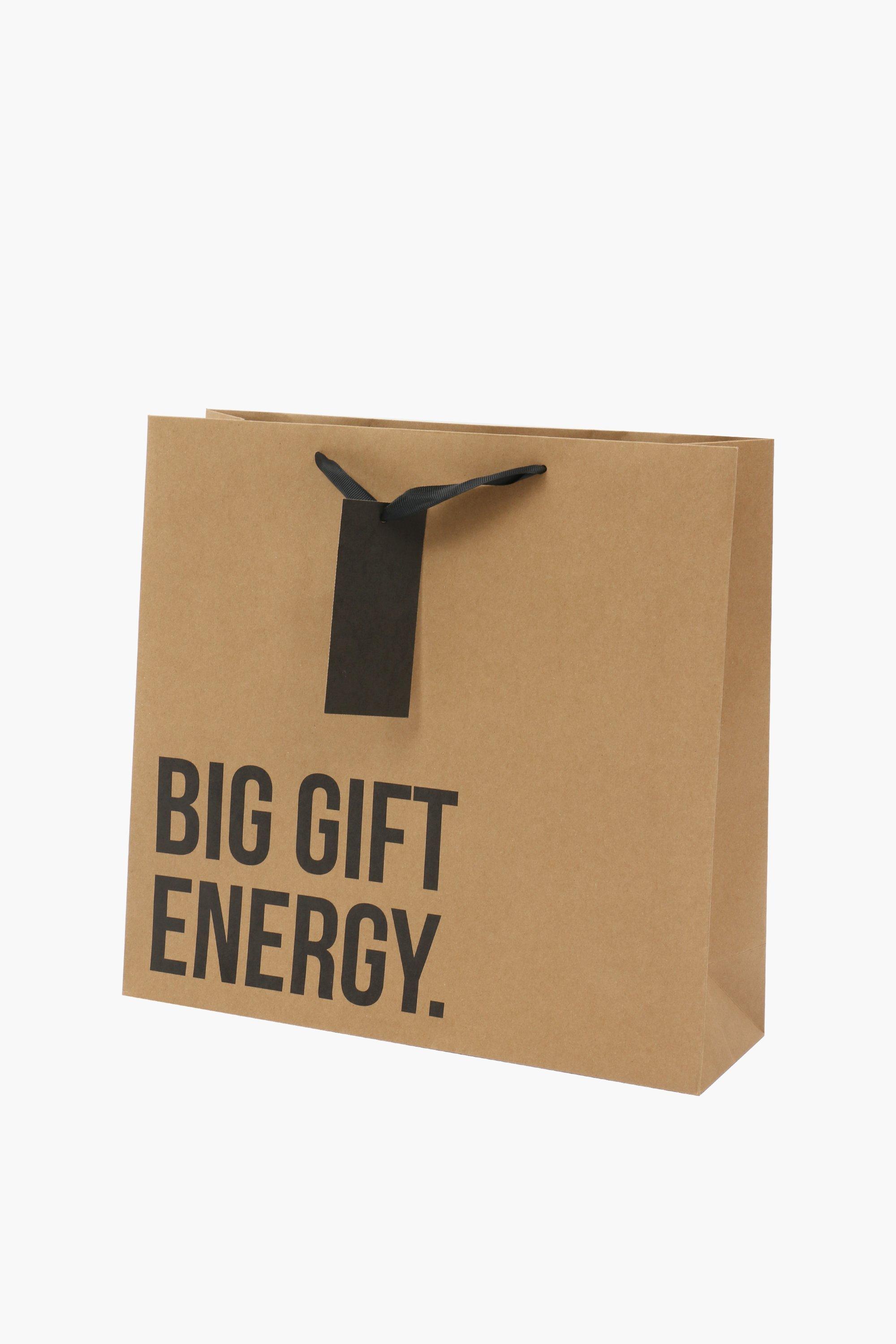 Kraft Script Bag Medium