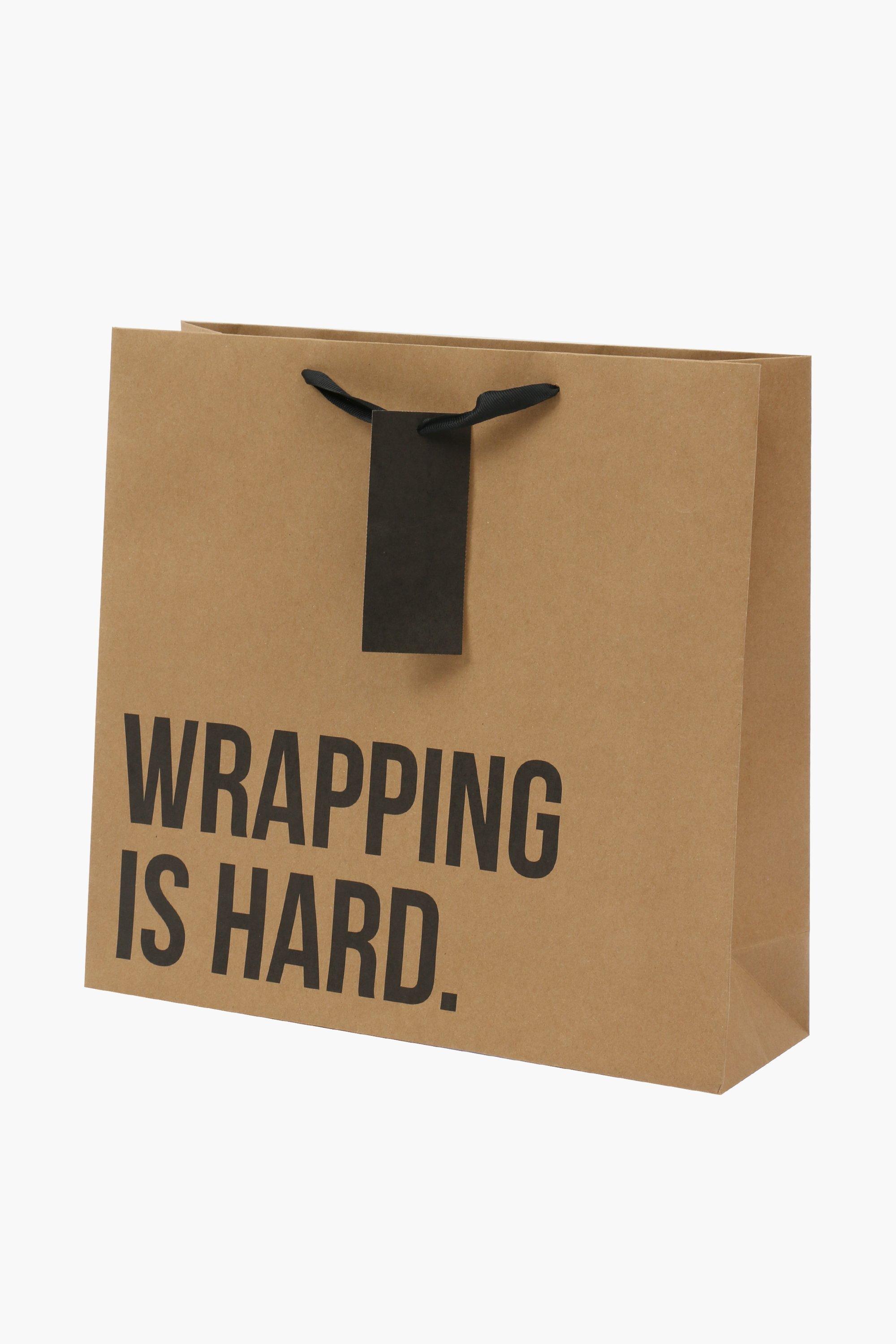Kraft Script Bag Medium