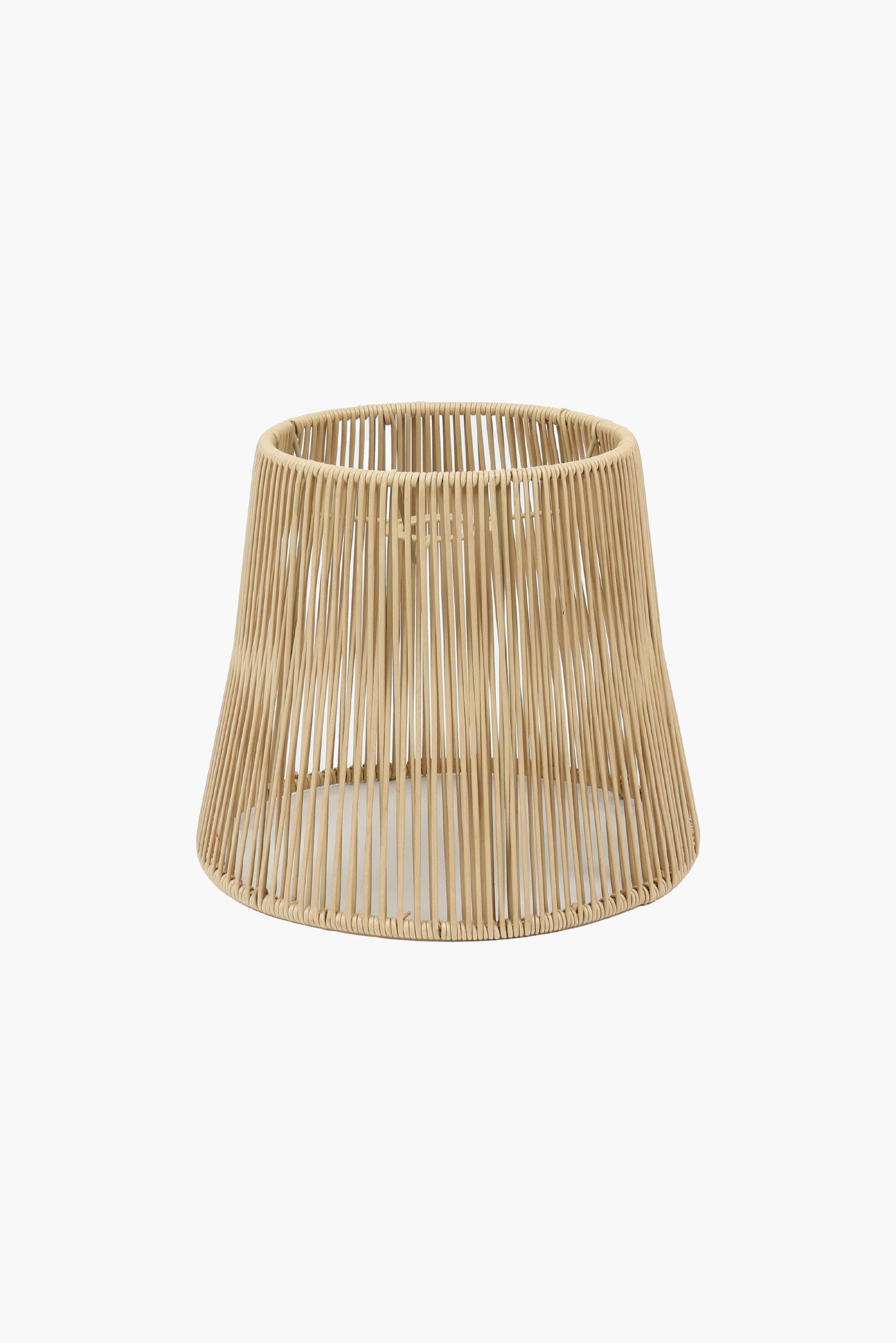 Woven Tapered Cone Lamp Shade, 18x20cm