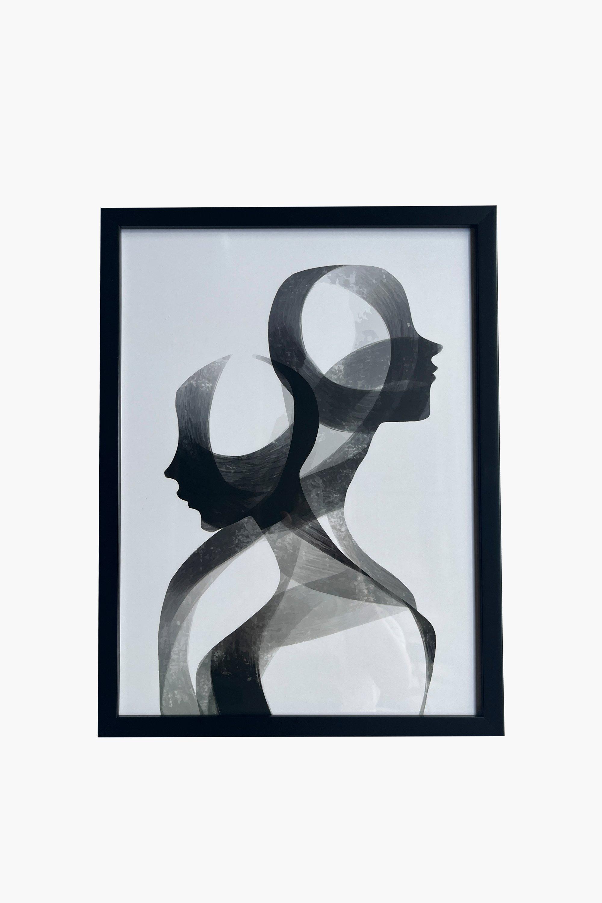 Framed Intertwined Souls, 60x40cm