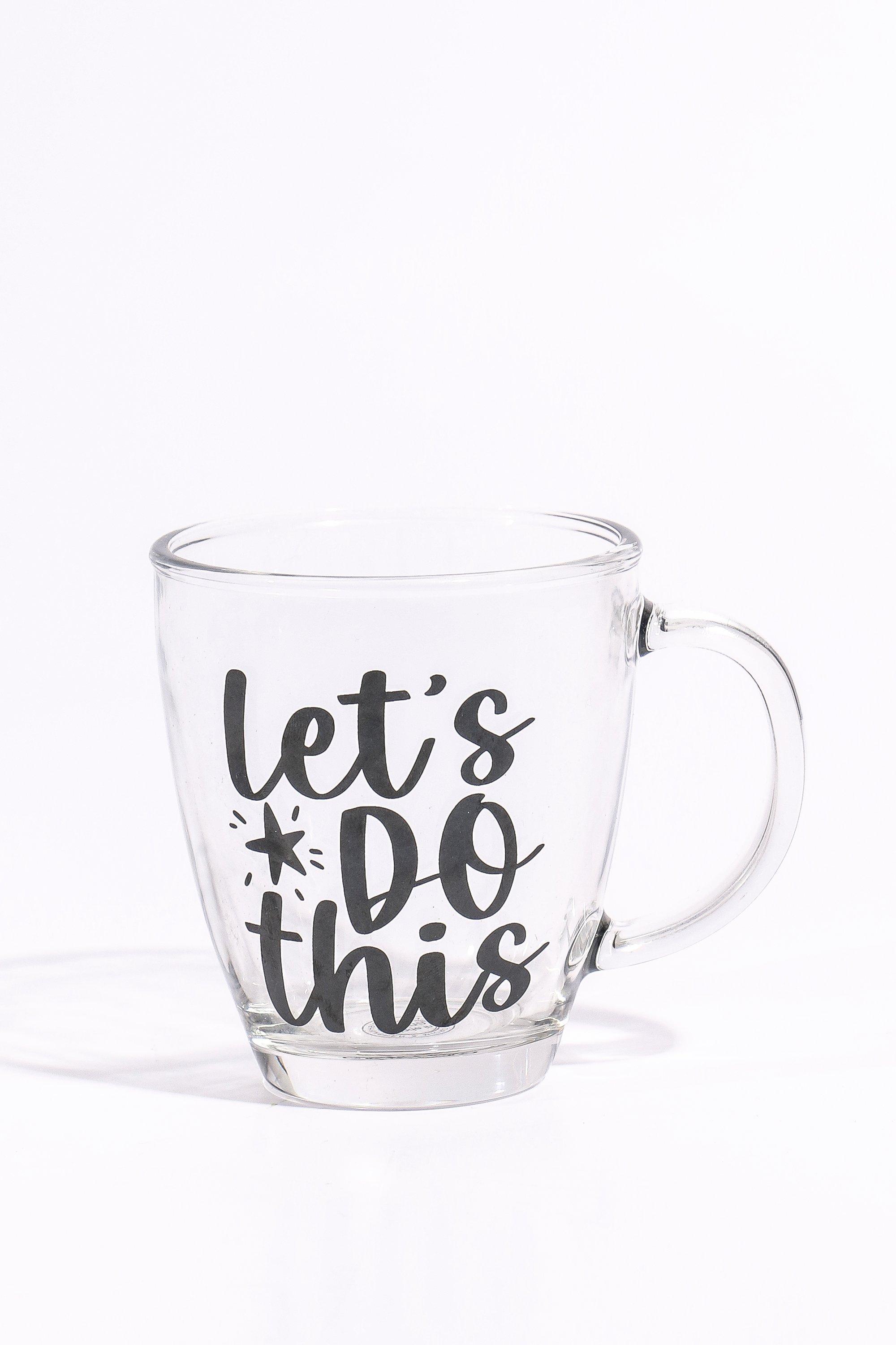 Script Glass Mug