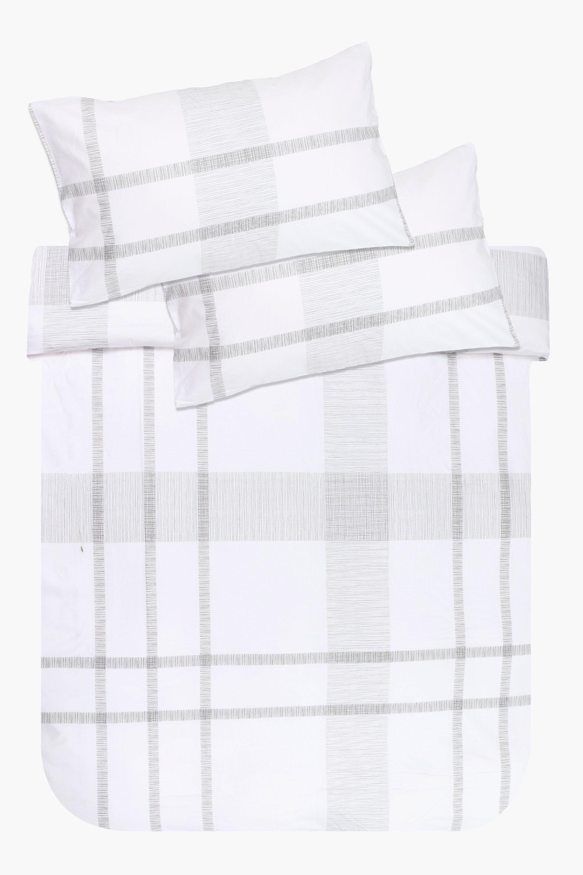 Premium Cotton Check Duvet Cover Set