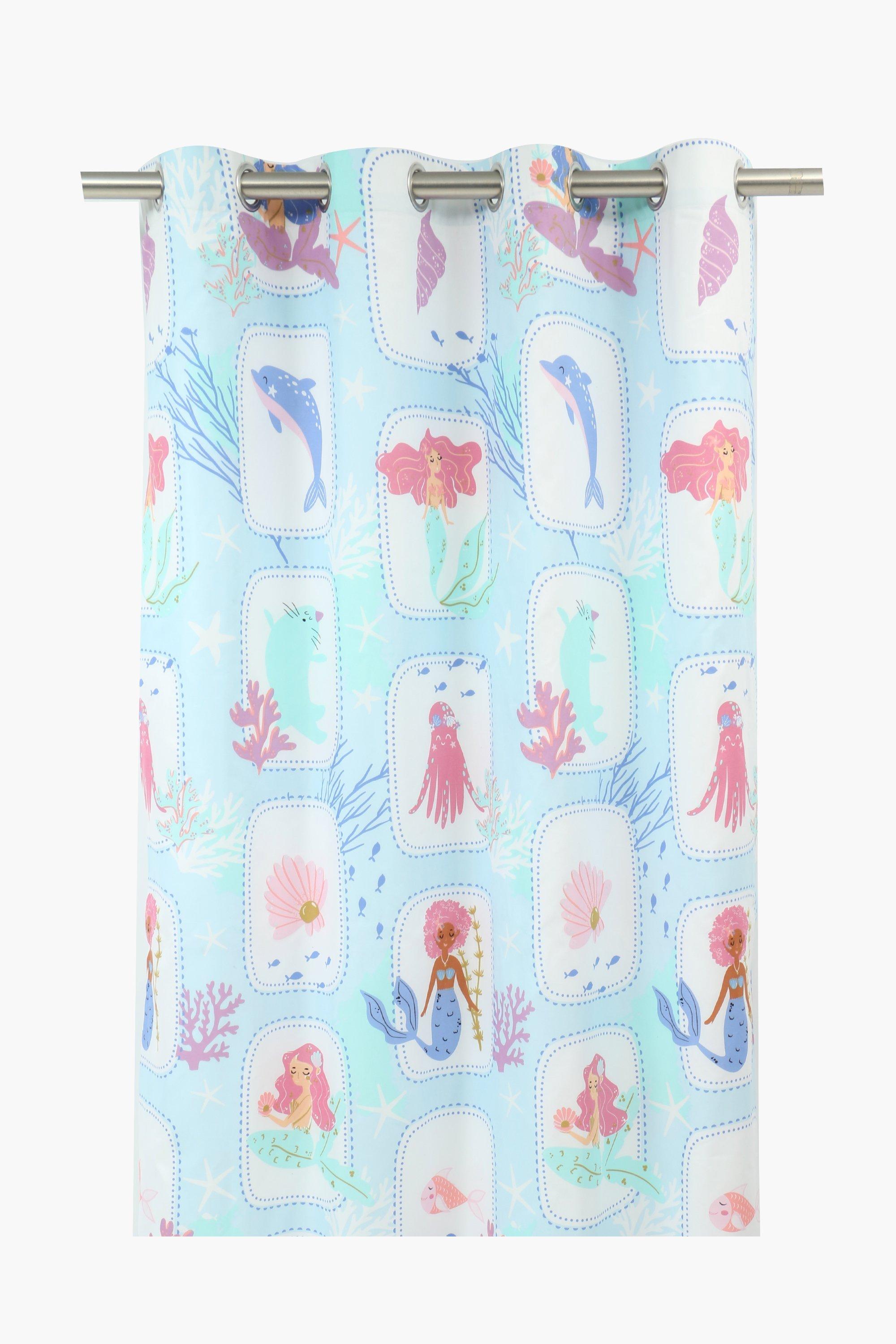 Microfibre Glow Samantha Mermaid Eyelet Curtain, 140x225cm