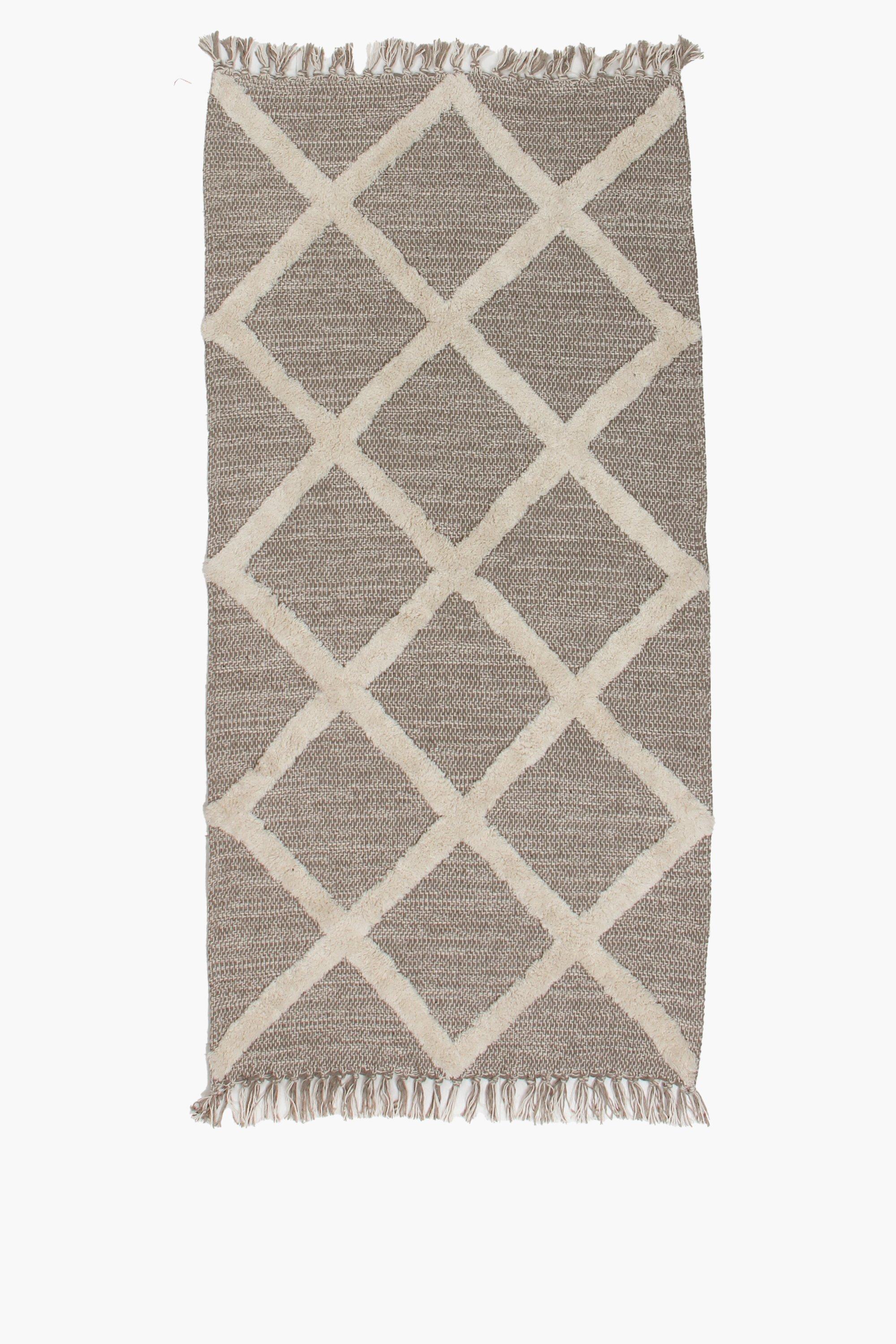 Jacquard Mingle Tex Geometric Rug, 70x140cm