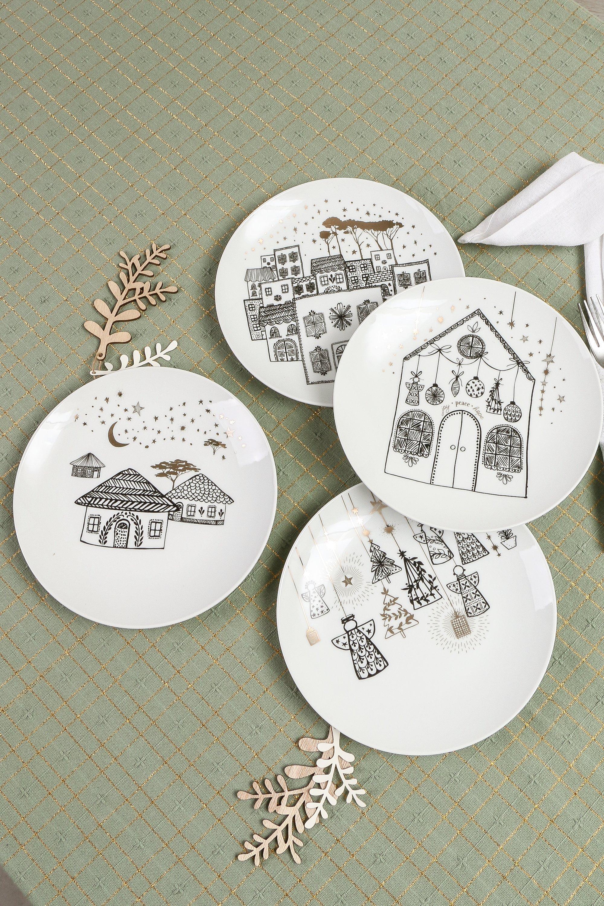 4 Pack Metallic Magic Side Plates