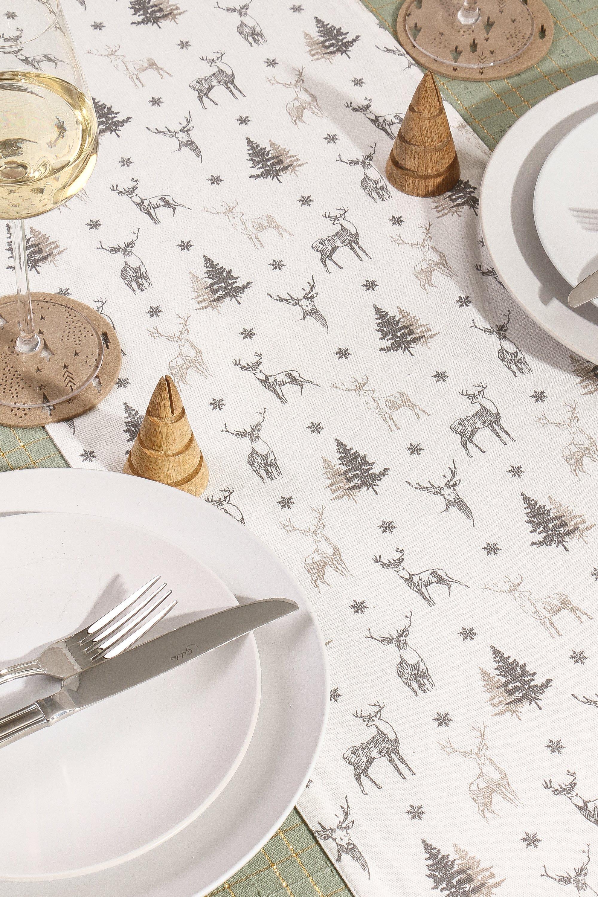 Reindeer Printed Table Runner