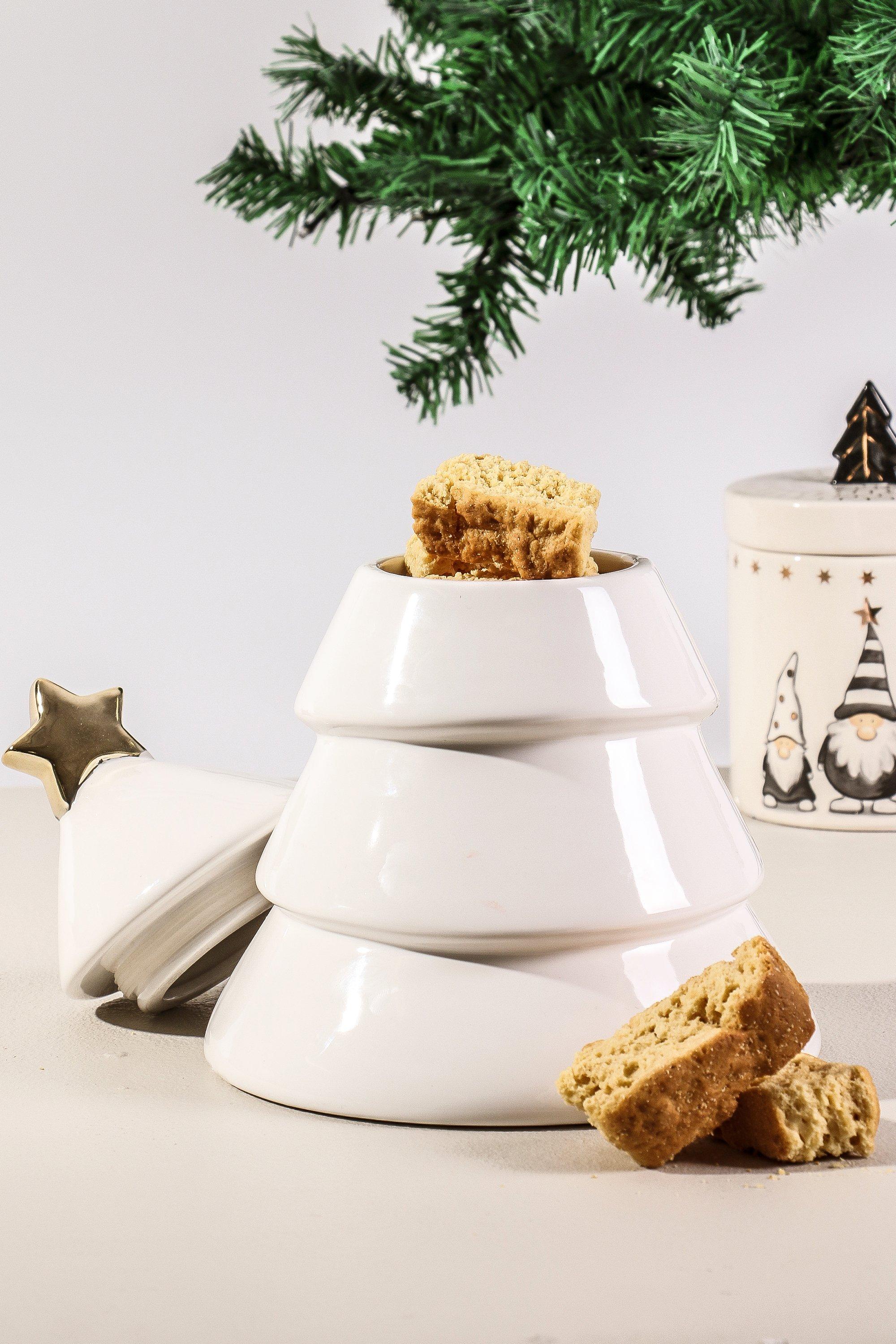Ceramic Festive Tree Canister