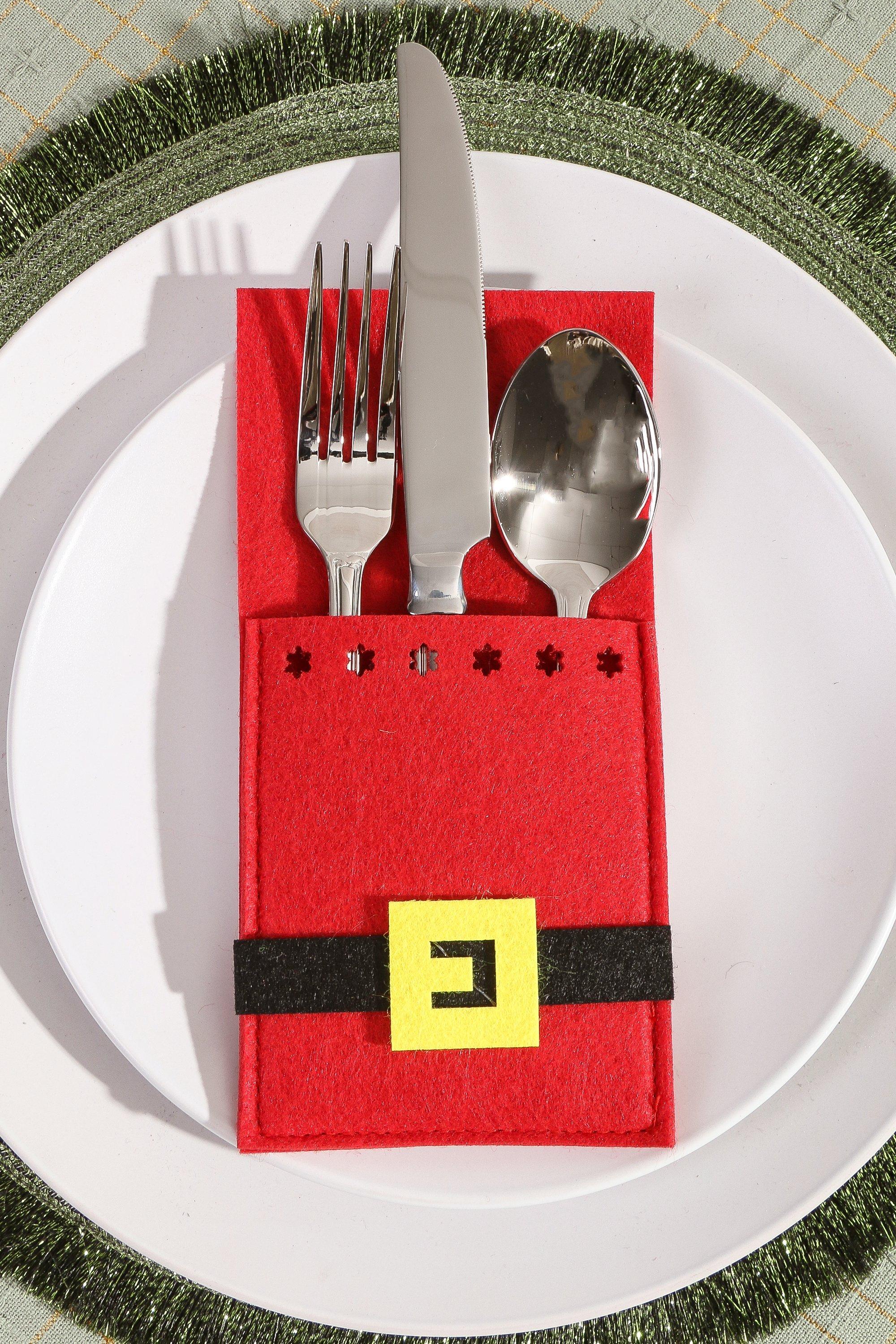 Festive Felt Cutlery Pocket