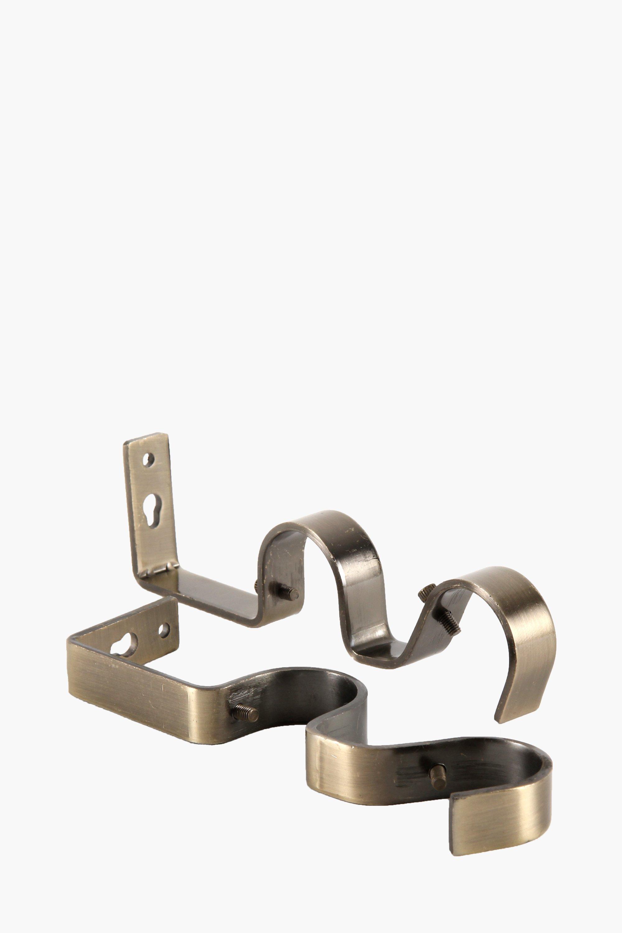 2 Pack Double Metal Brackets, 25mm Or 35mm