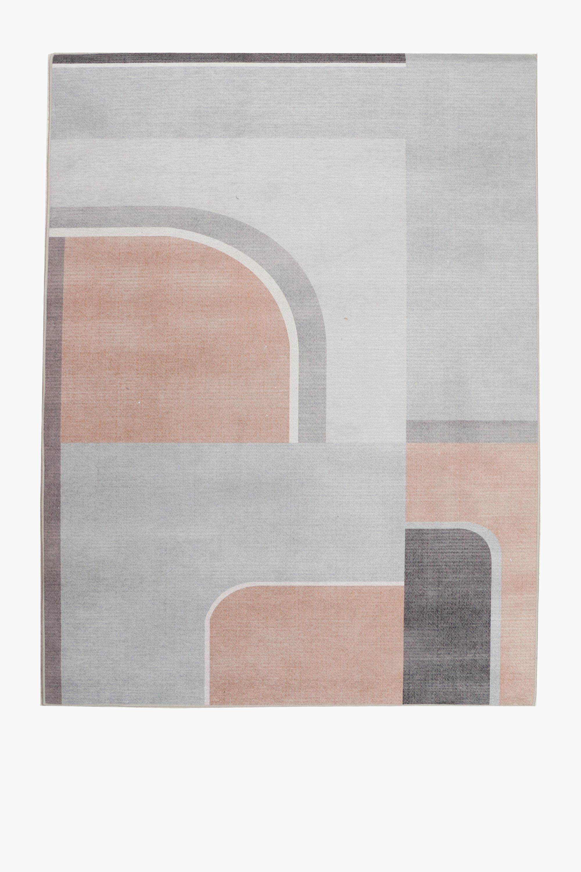 Digitally Printed Blocks Rug, 180x230cm