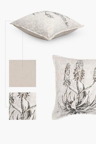 Printed Imboma Aloe Scatter Cushion, 55x55cm