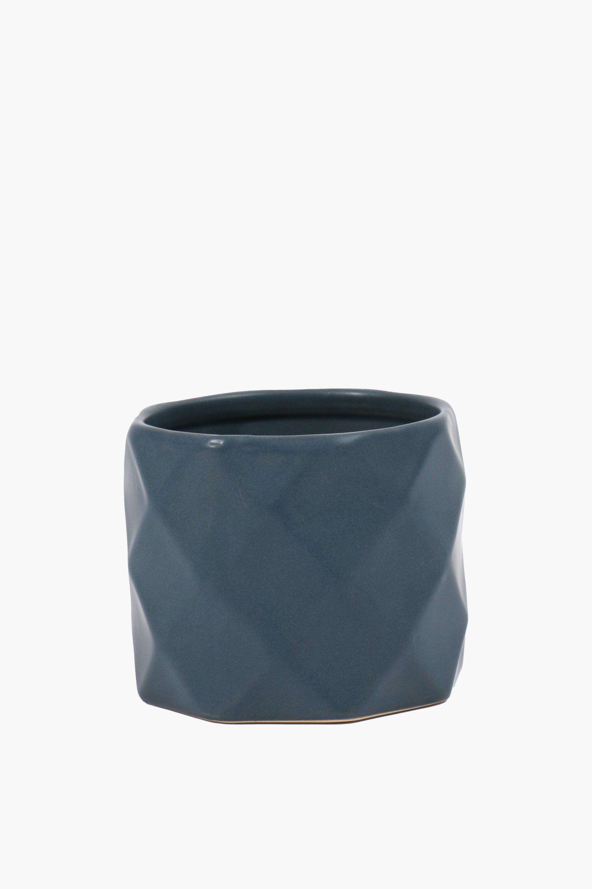 Diamond Geo Planter, 12x13cm