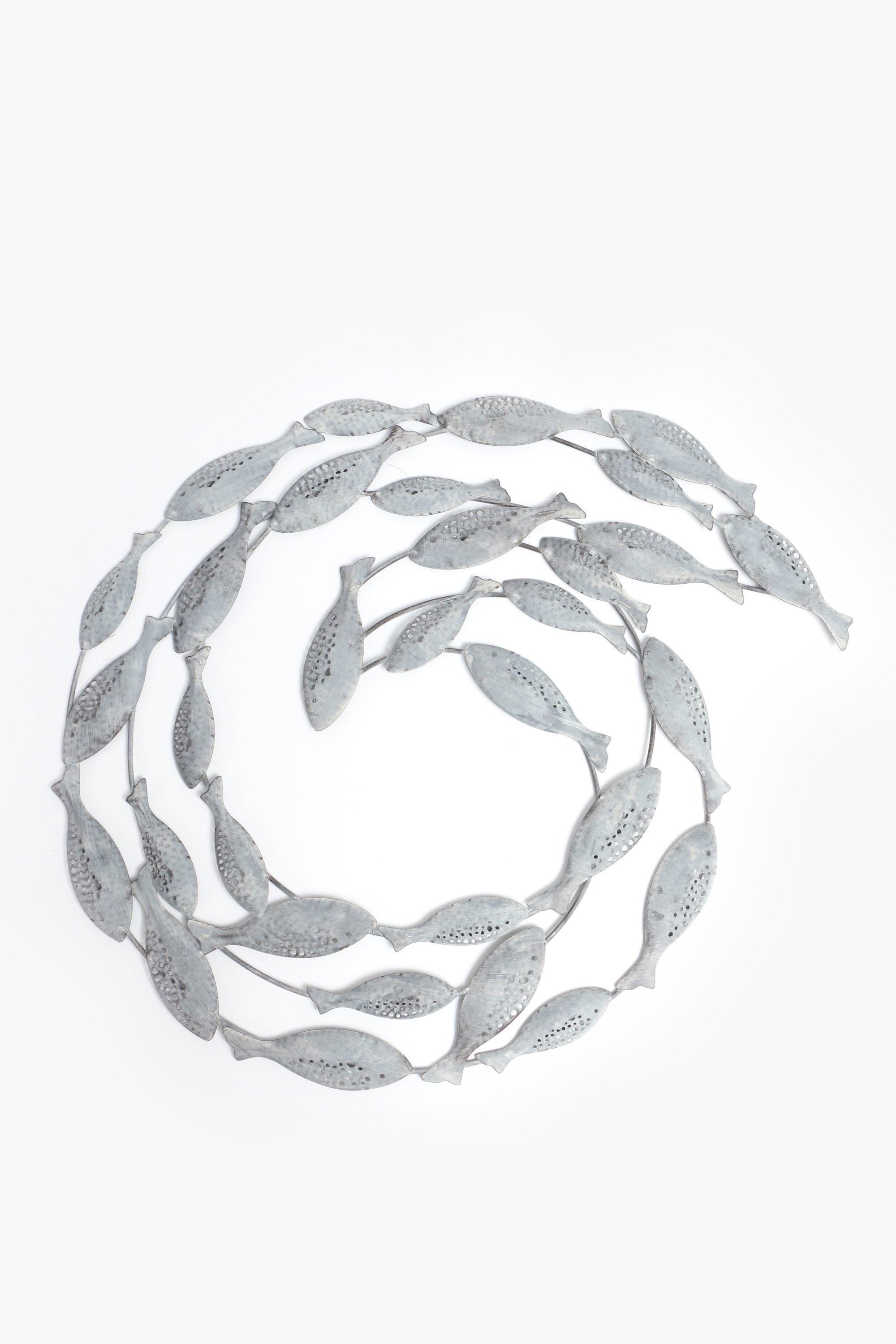 Dimensional Circular Fish, 80x69cm