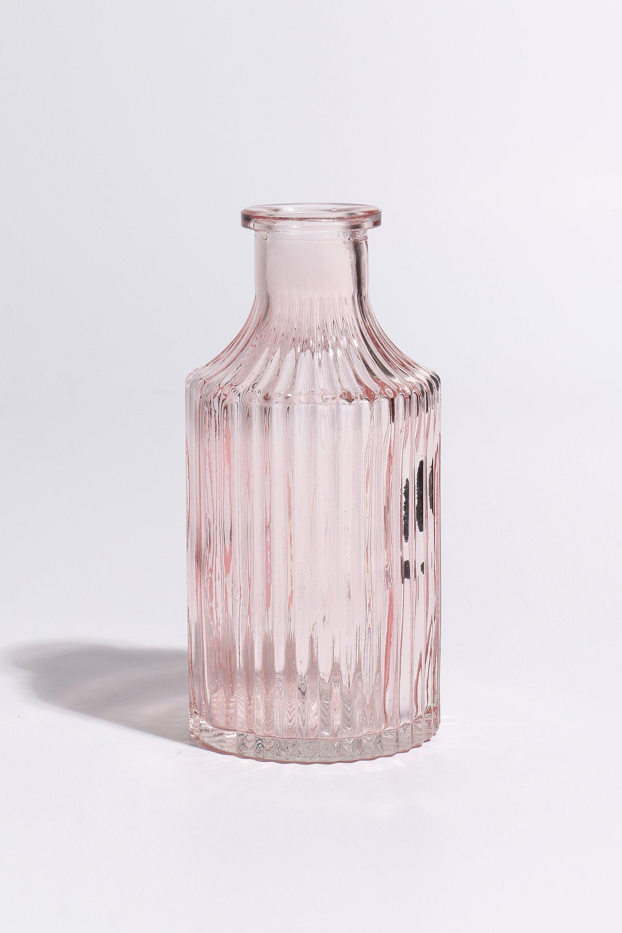 Fluted Bottle Vase, 7x15cm