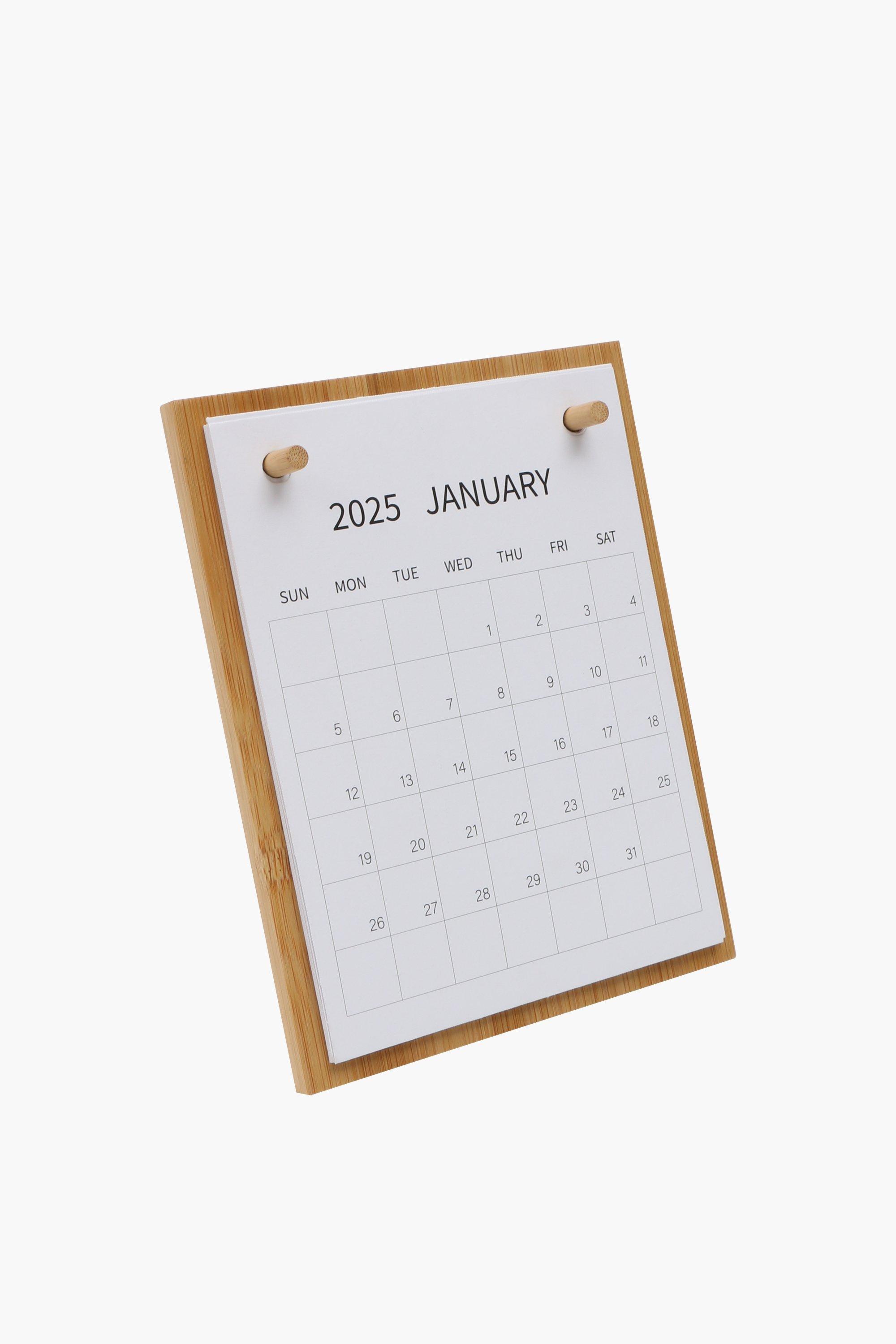 2025 Wood Flip Calendar A5