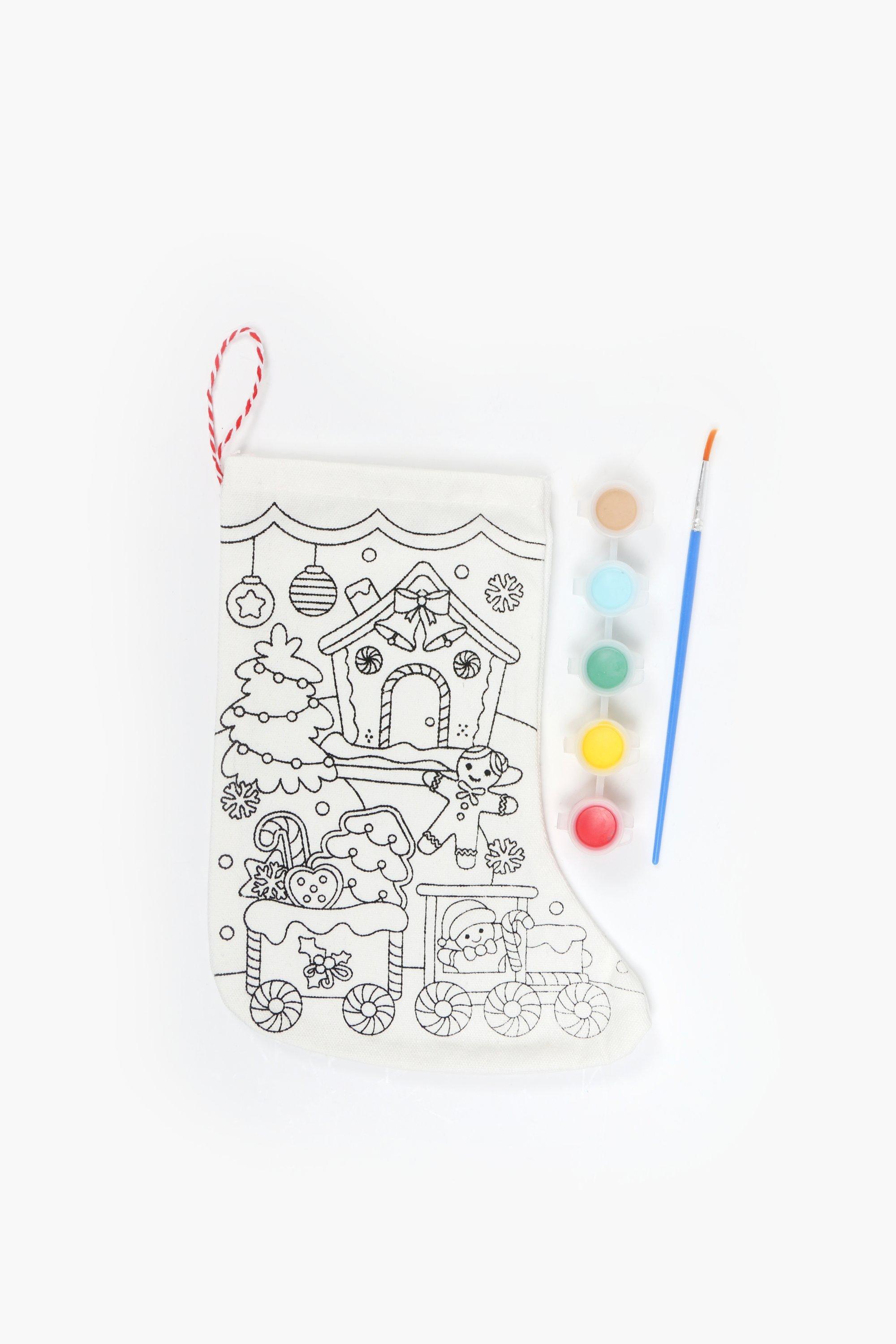 Paint Your Own Christmas Stocking