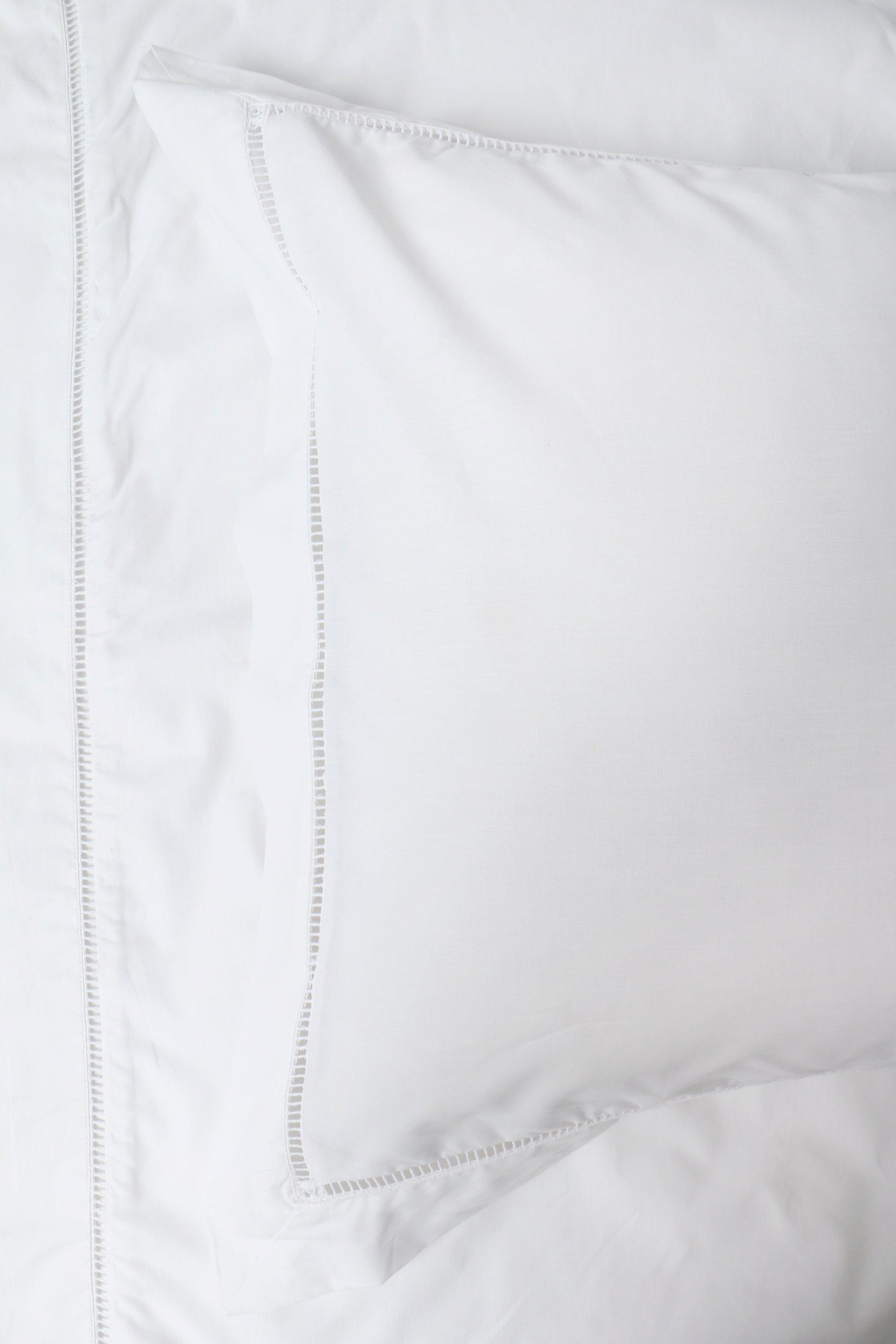 Premium Cotton 2 Pack Ladder Stitch Standard Pillowcase