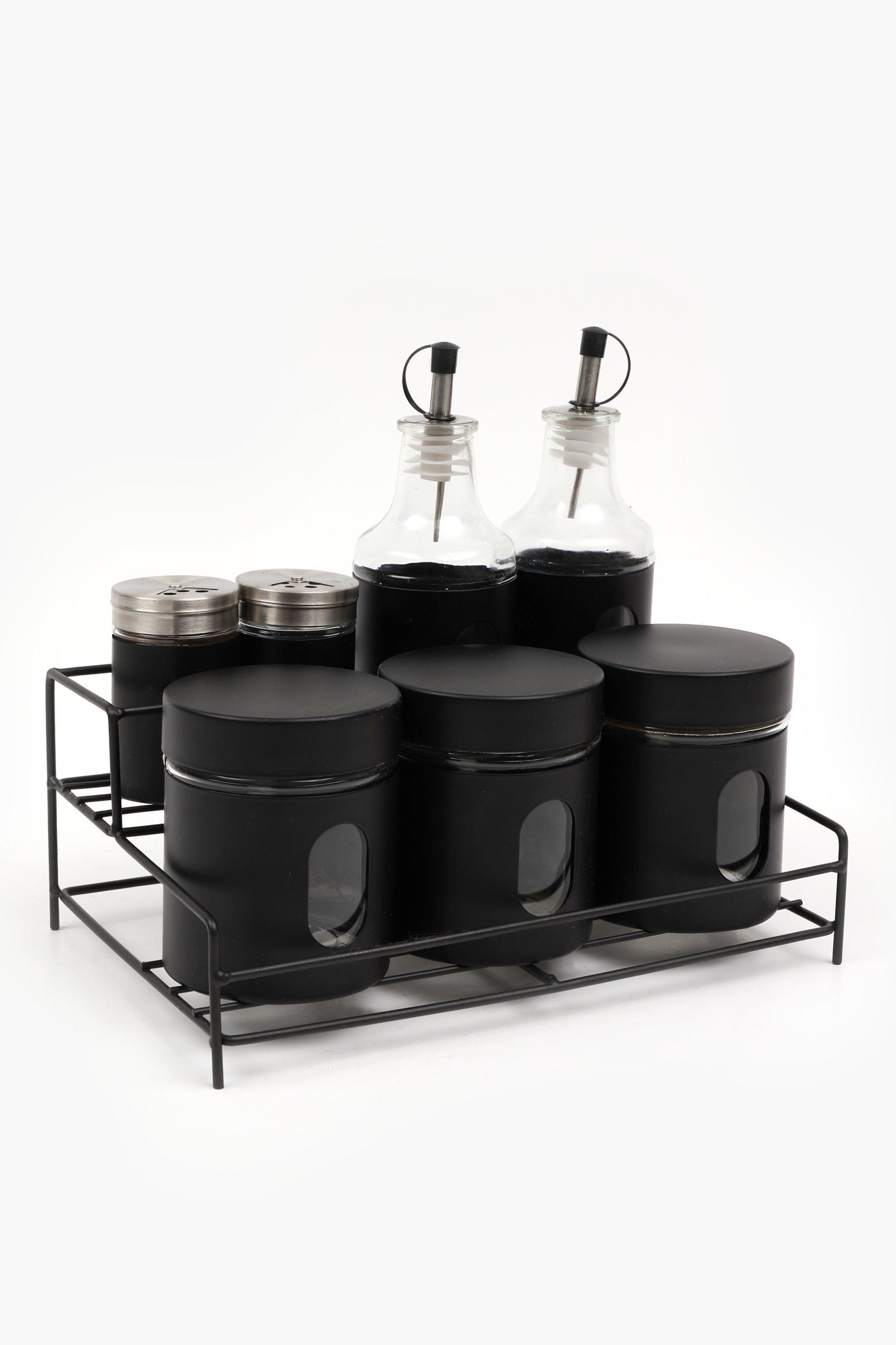 7 Piece Kitchen Storage Set With Stand