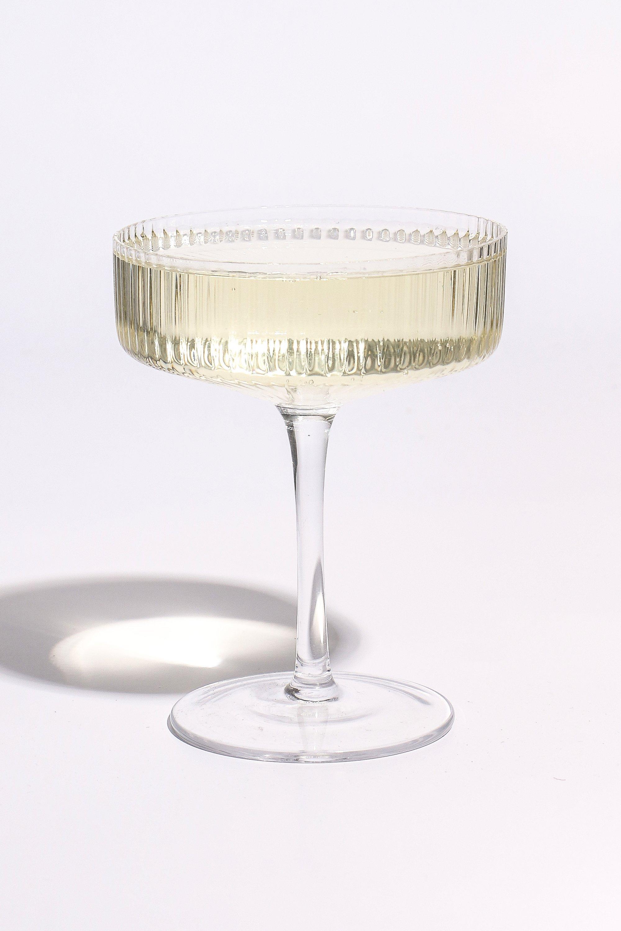 Ribbed Champagne Coup