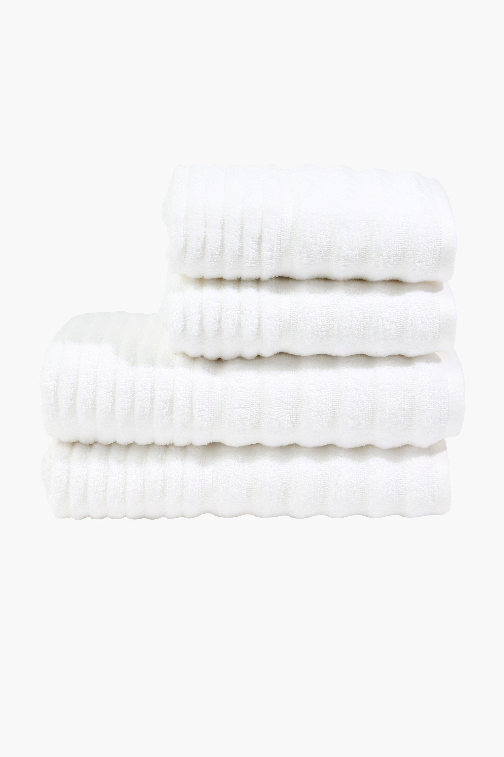 4 Pack Ripple Cotton Towel Set