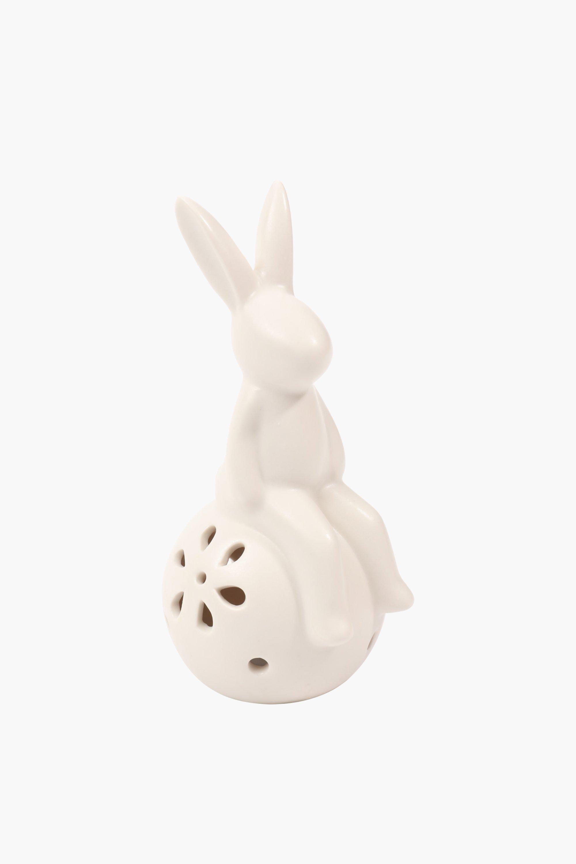 Ceramic Bunny Lamp, 7x15cm
