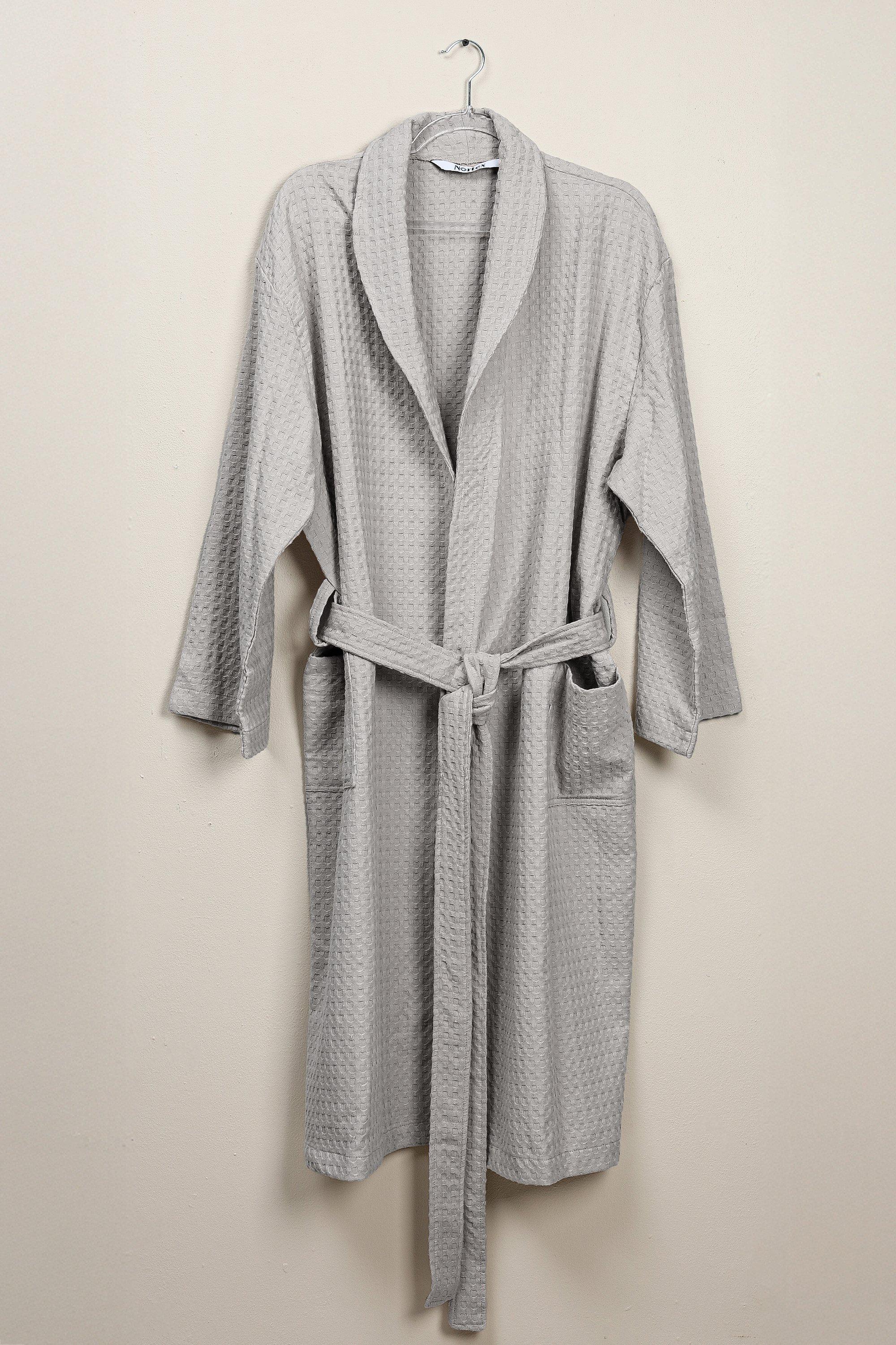 Waffle Cotton Gown, Large