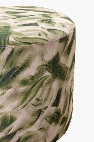 Printed Round Ottoman
