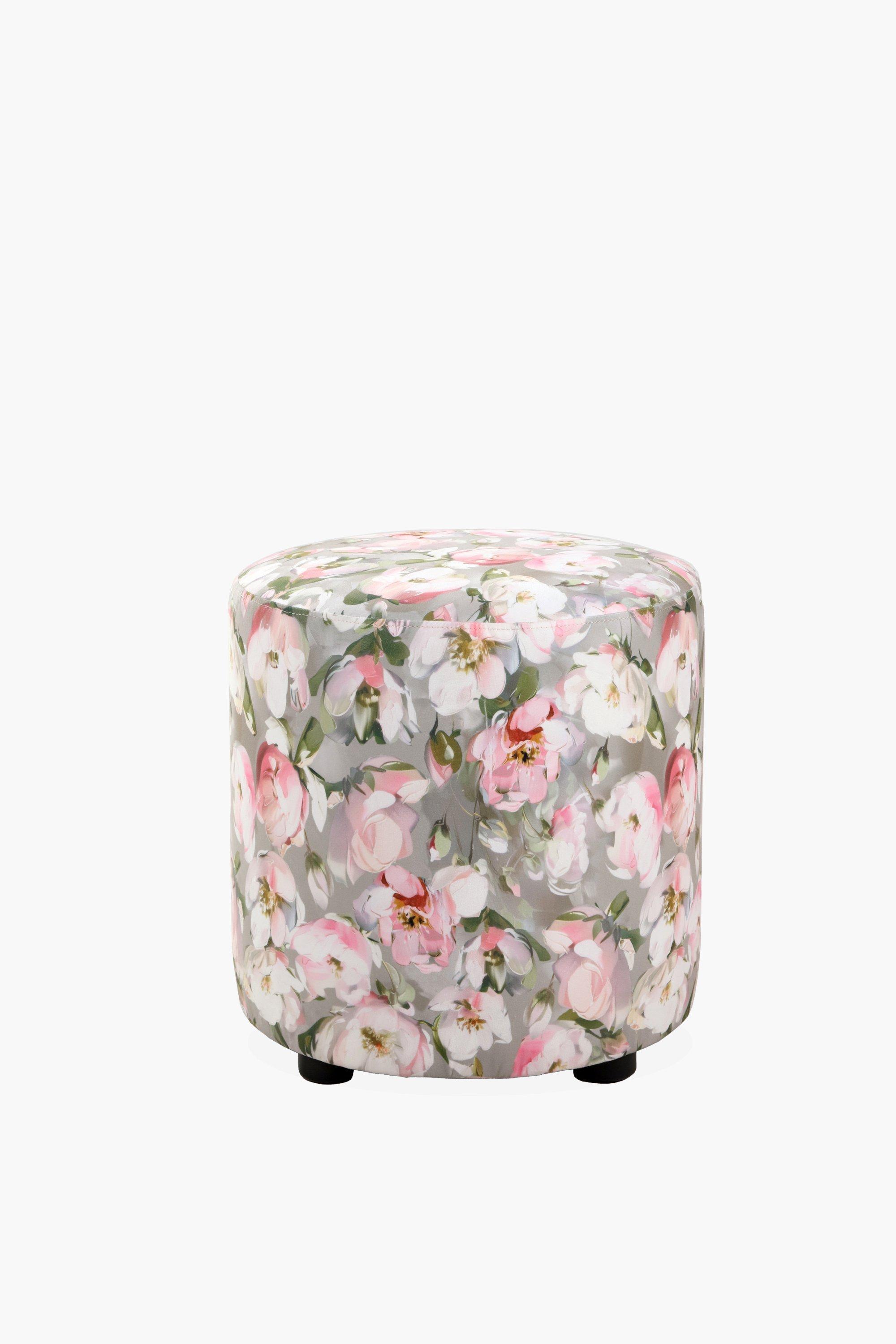 Round Printed Ottoman