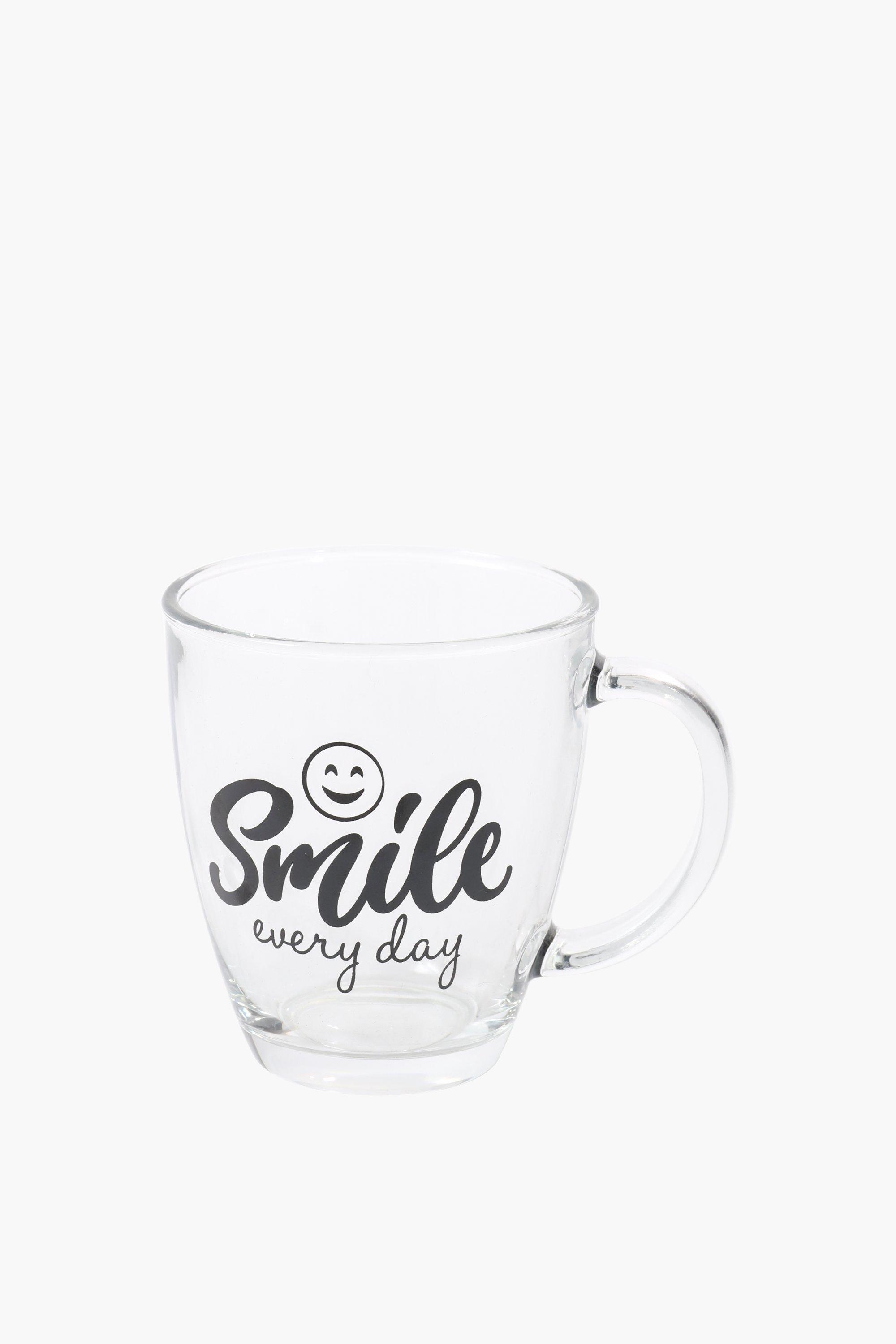 Decal Script Glass Mug