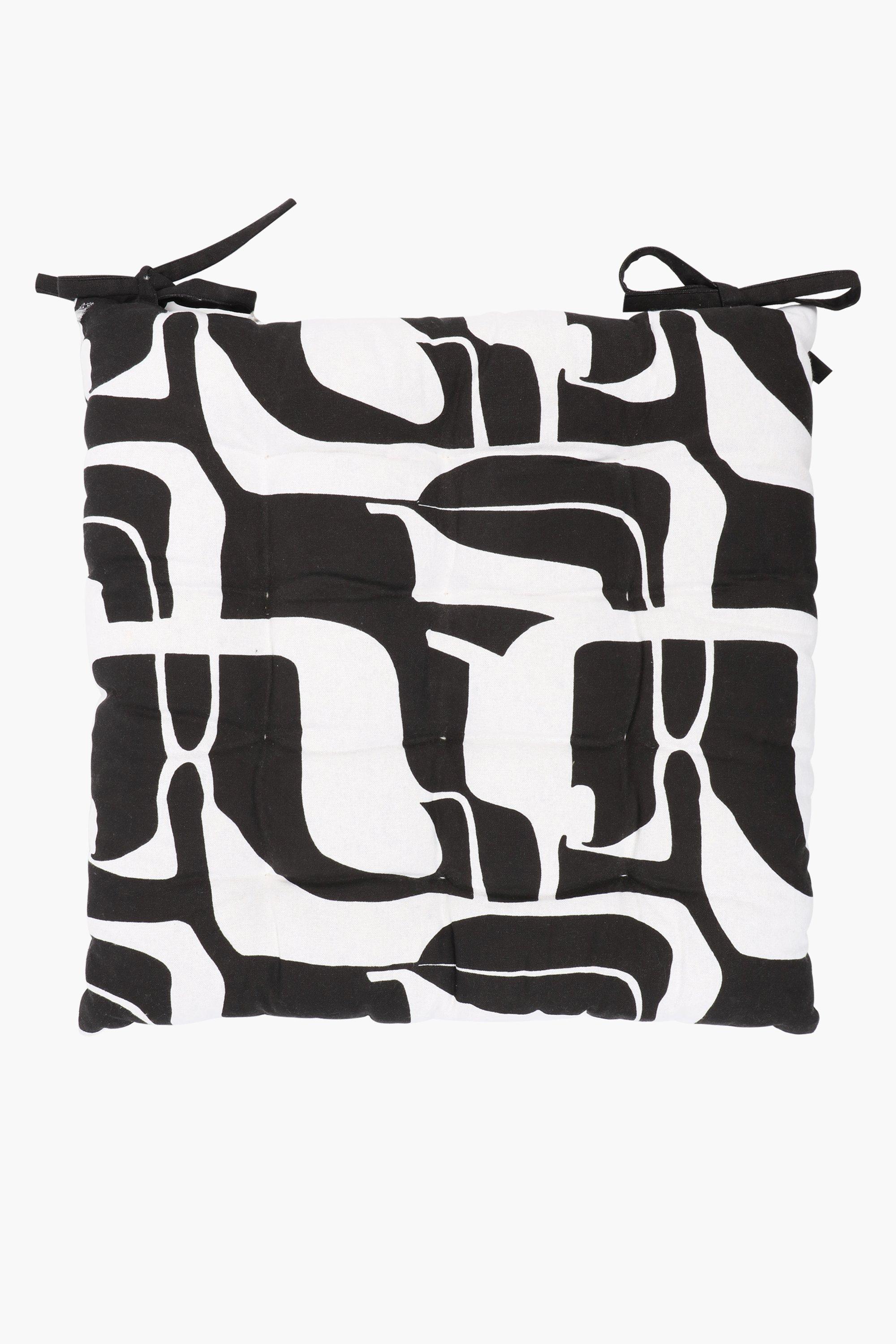 Printed Faro Abstract Cotton Chairpad, 50x50cm