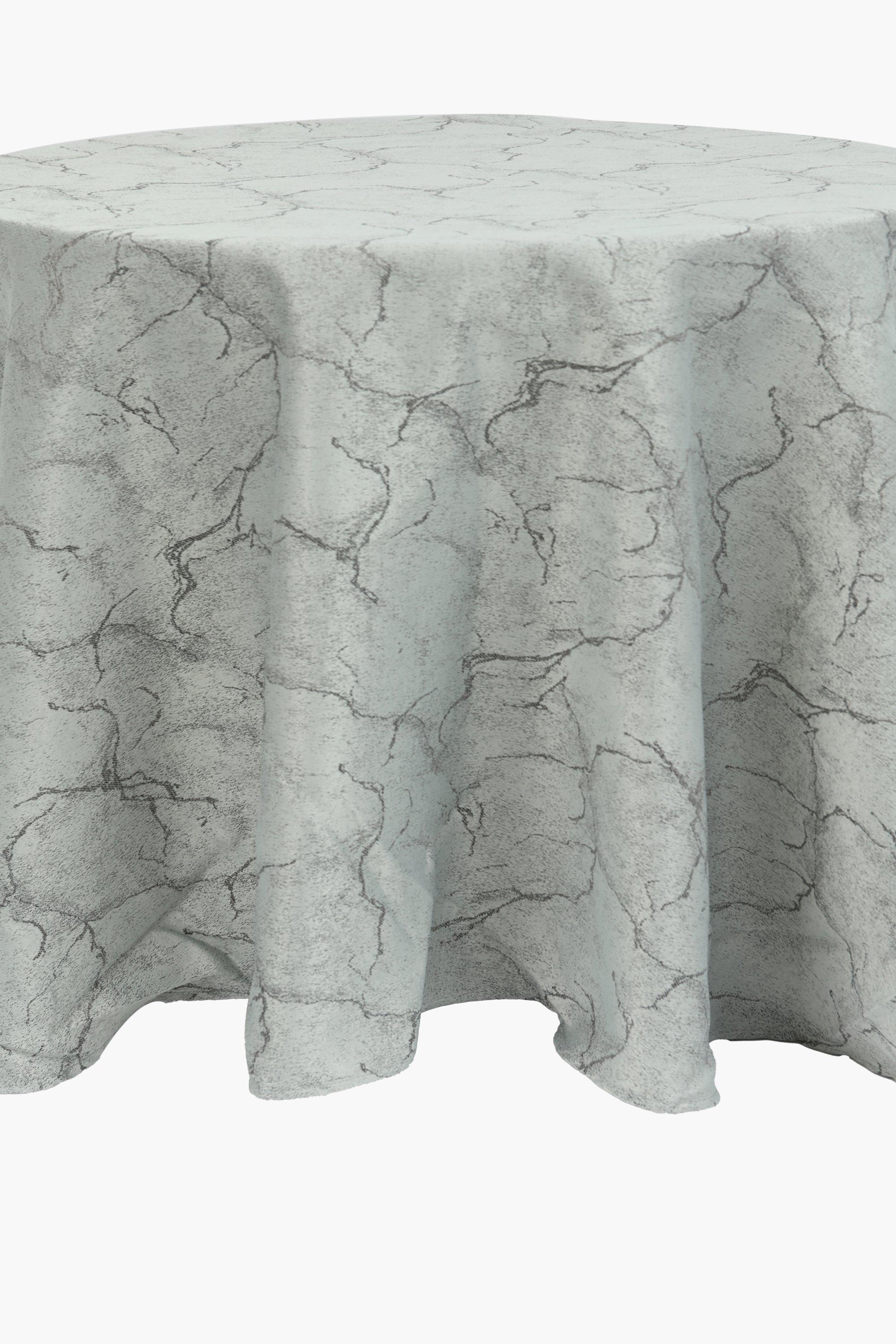 Jacquard Marble Round Tablecloth, 180cm