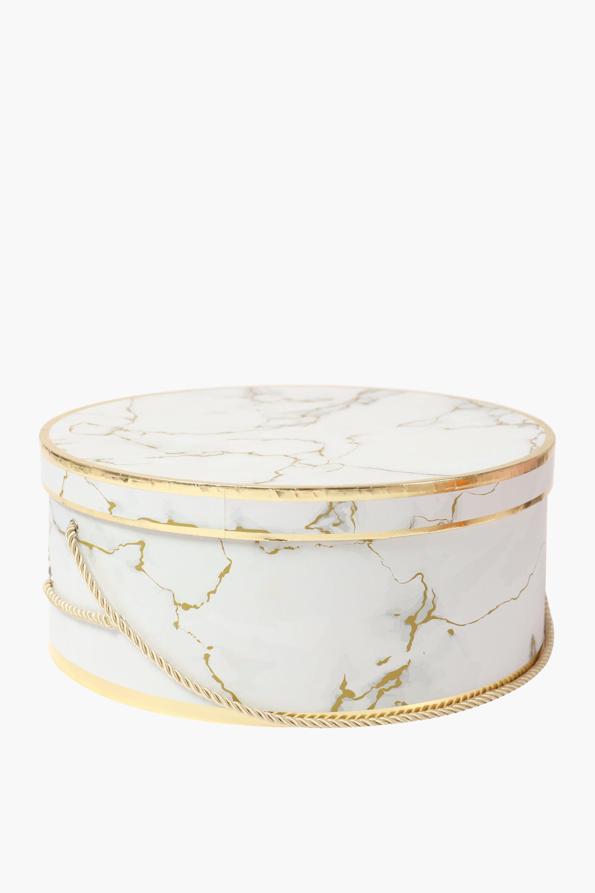 Marble Hat Box Round Extra Large