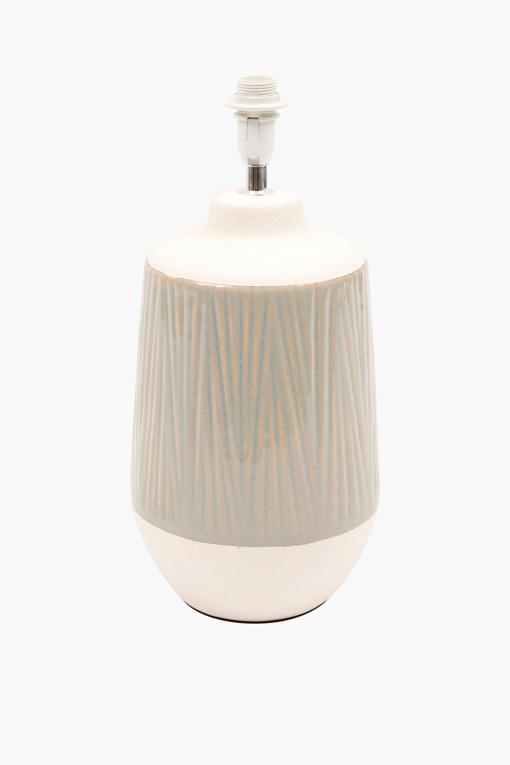 Ribbed Ceramic Lamp Base, E14