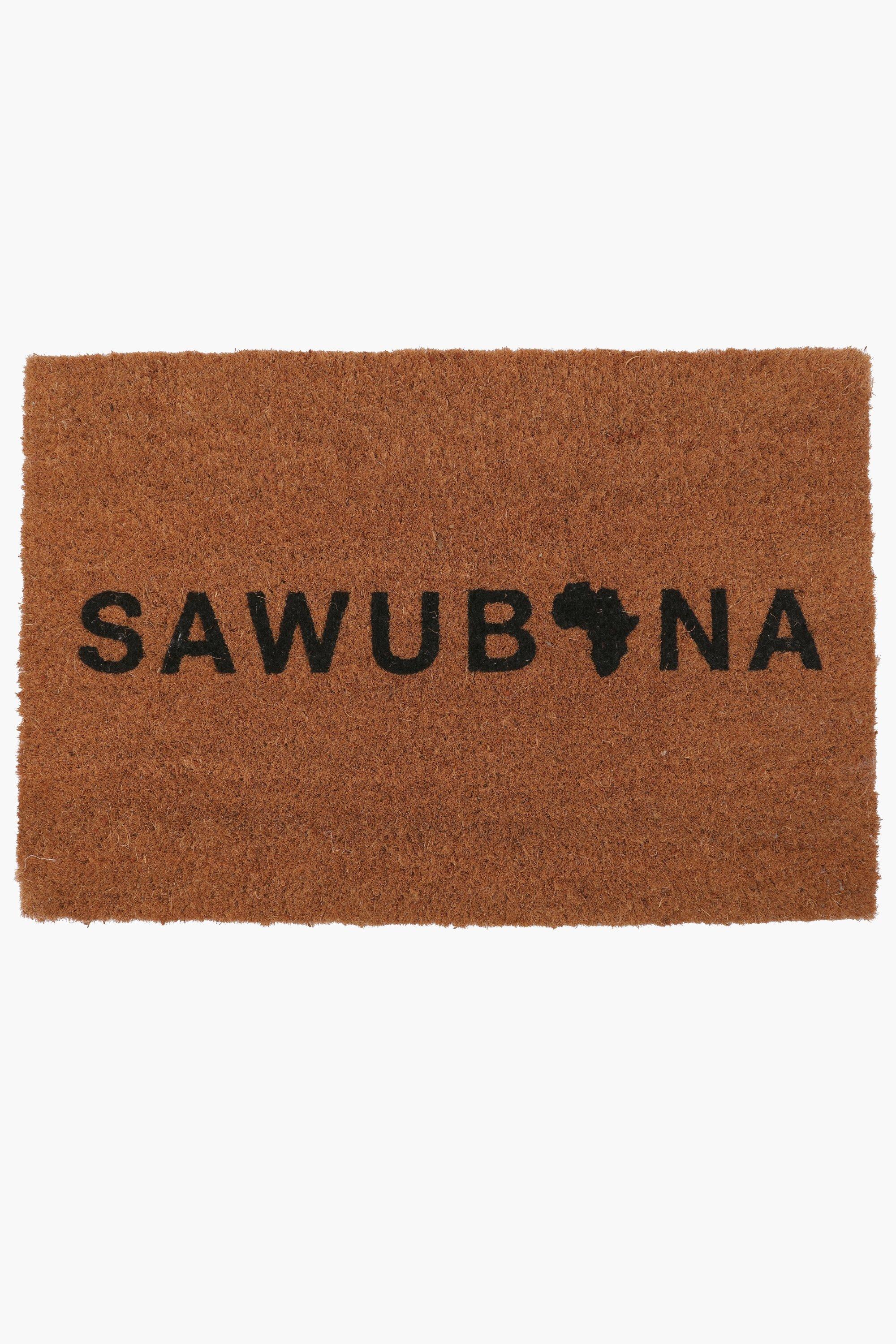 Coir Script Africa Door Mat, 40x60cm