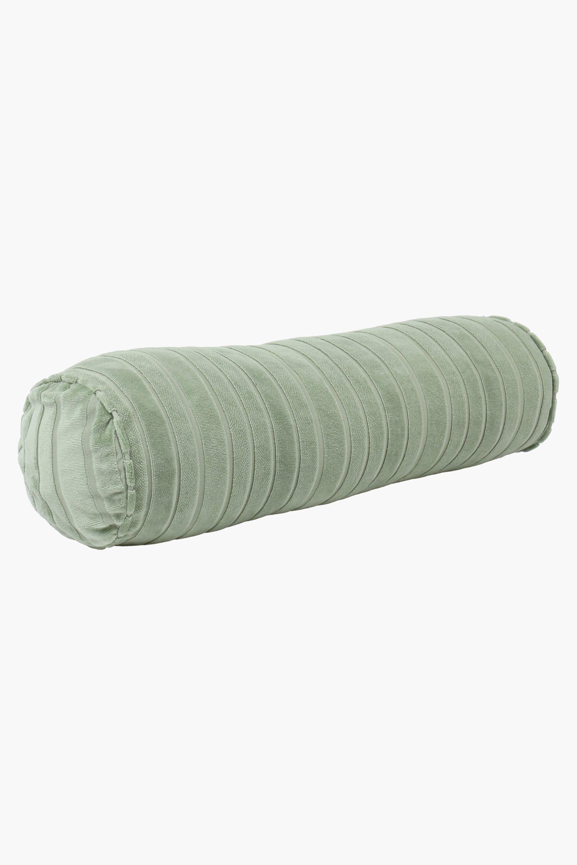 Velvet Knife Edge Stripe Bolster