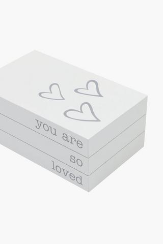 Love Stack Block, 12x20cm