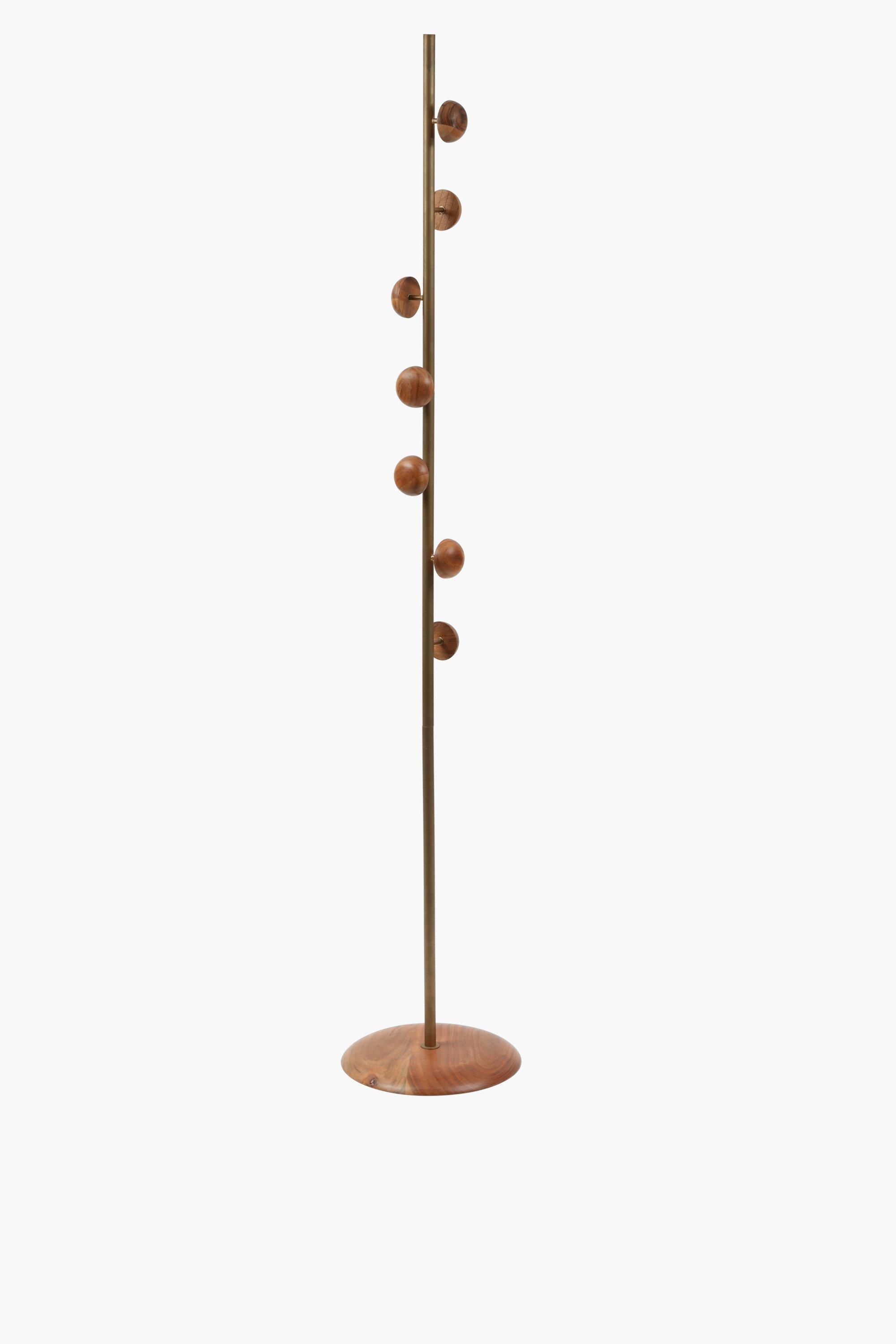 Metal Button Coat Stand, 30x110cm