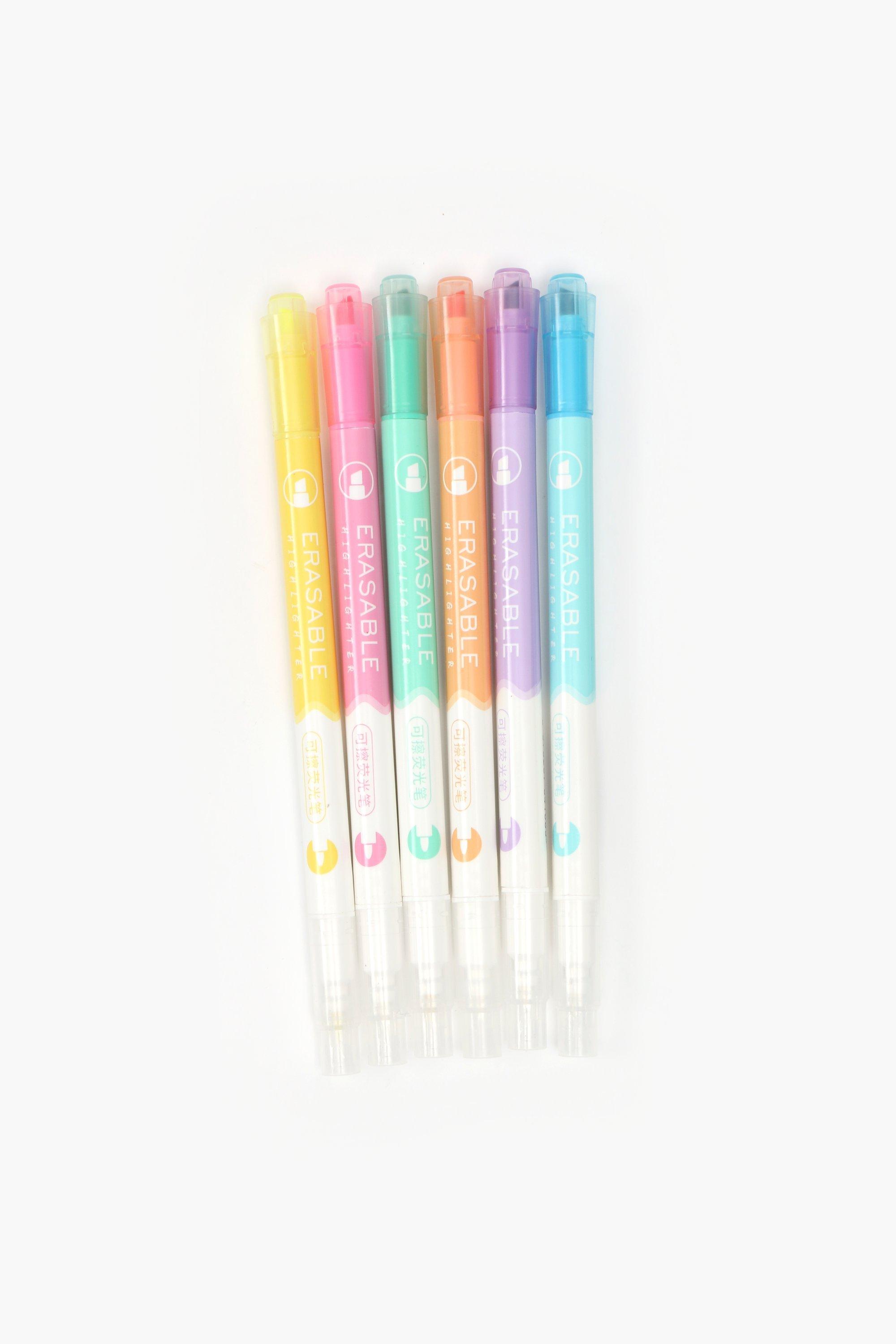 6 Pack Erasable Highlighters
