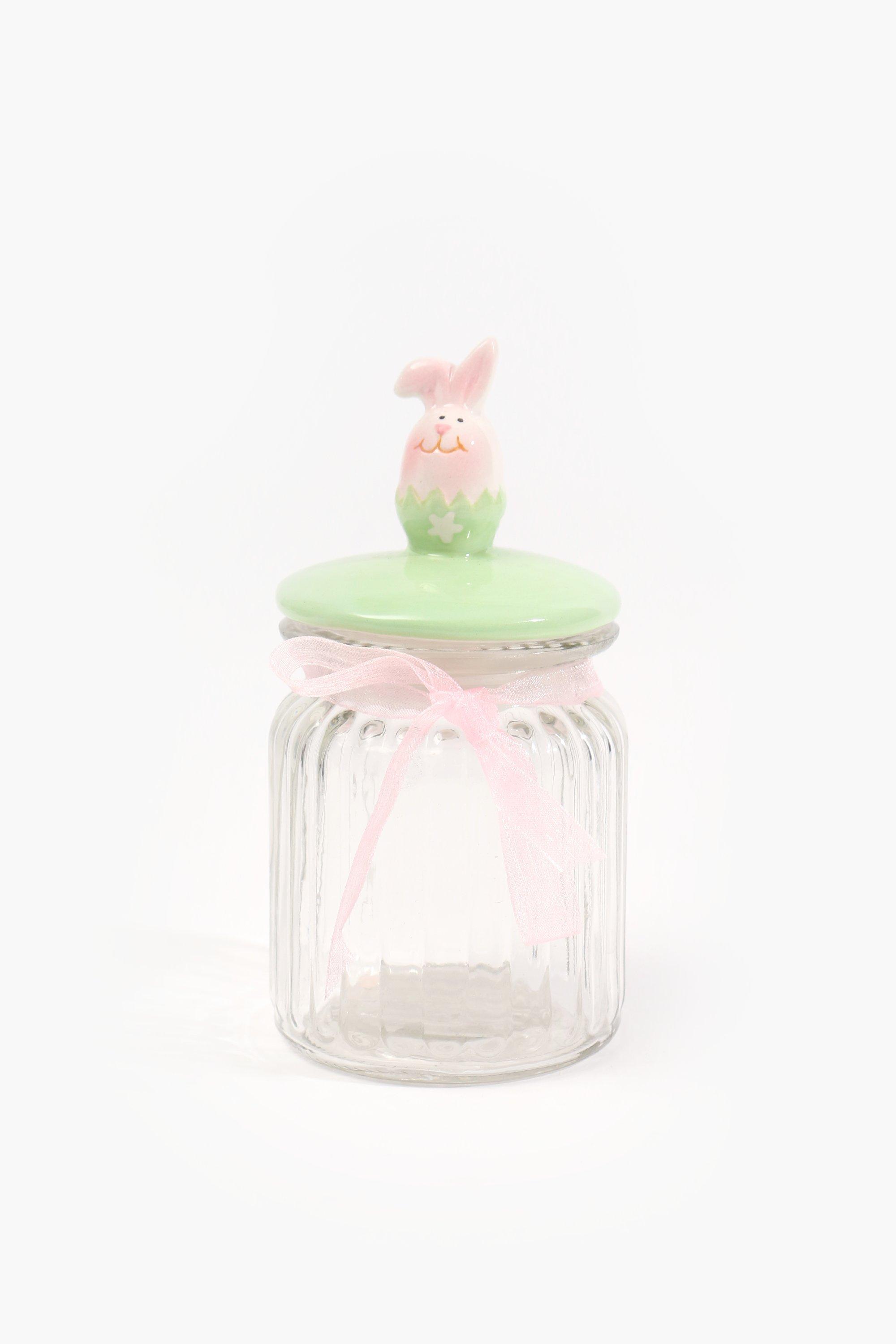 Easter Bunny Glass Jar, Small