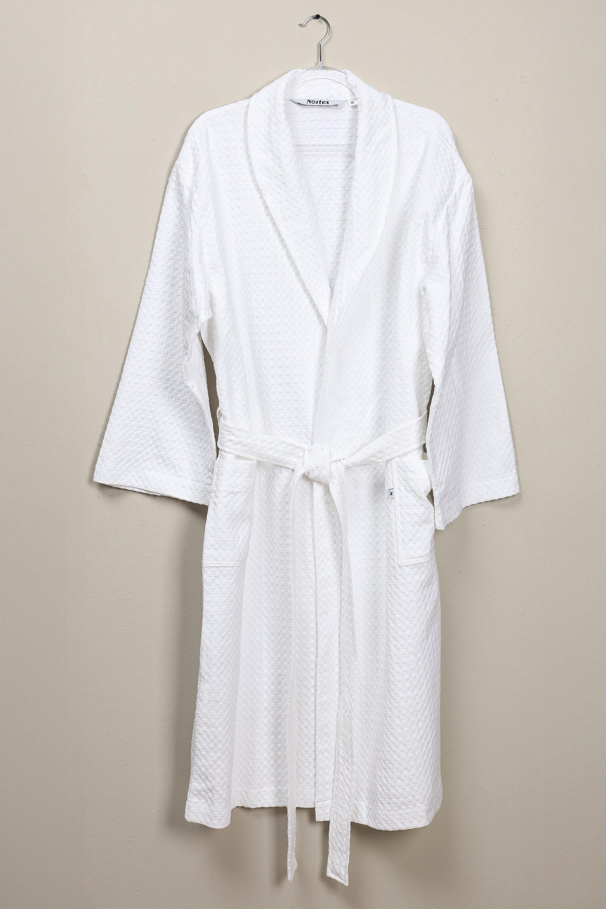 Waffle Cotton Gown, Large