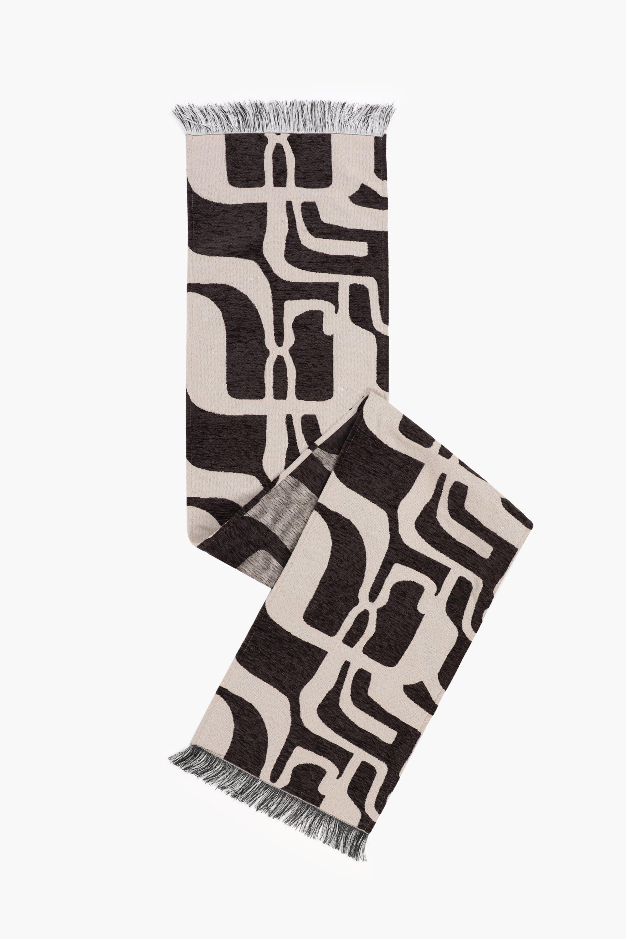 Chenille And Polyester Table Runner