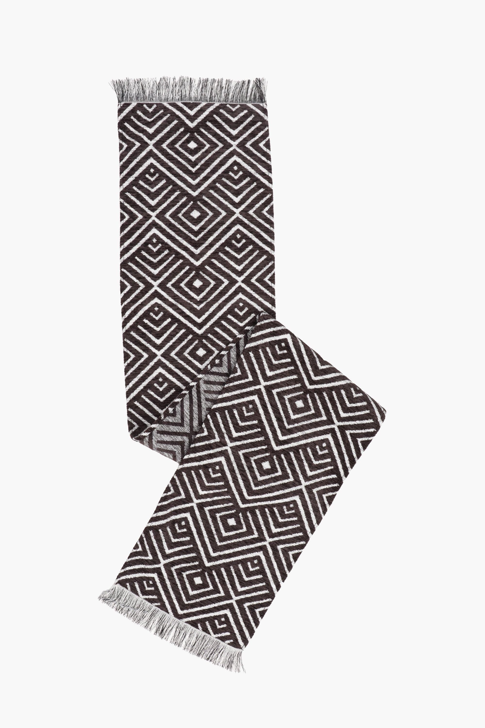 Chenille And Polyester Table Runner