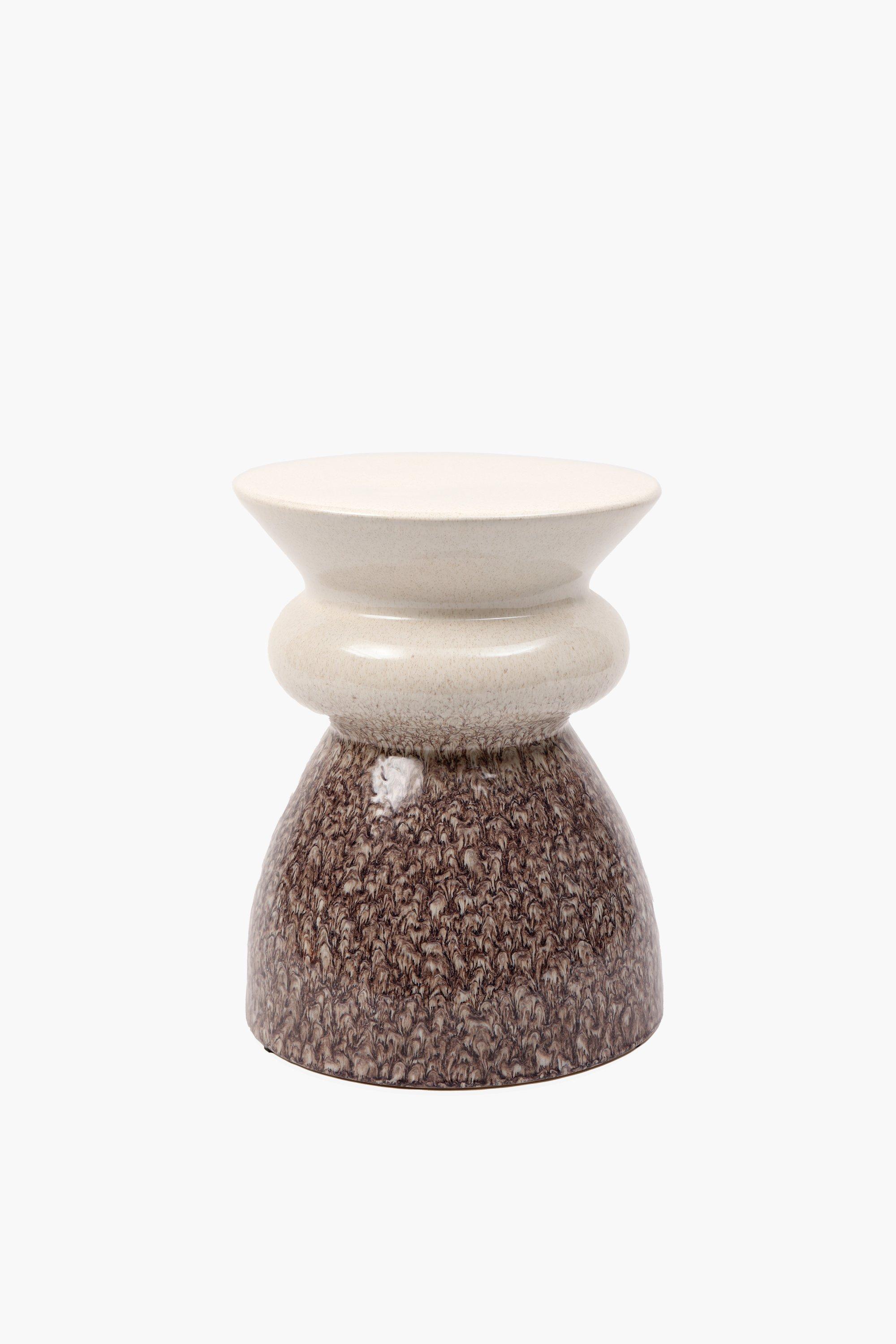 Ceramic Glaze Side Table