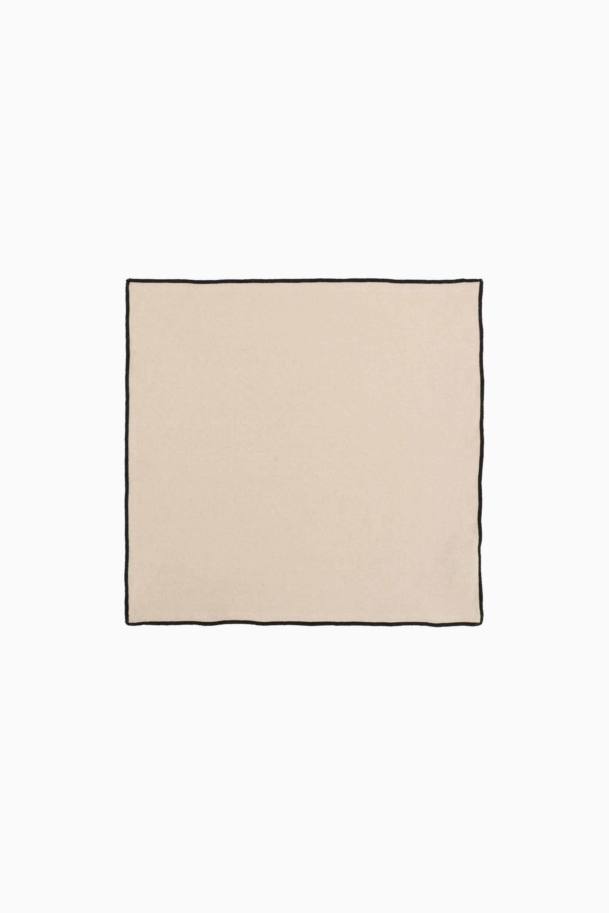 Border Edge Cotton Napkin, 40x40cm