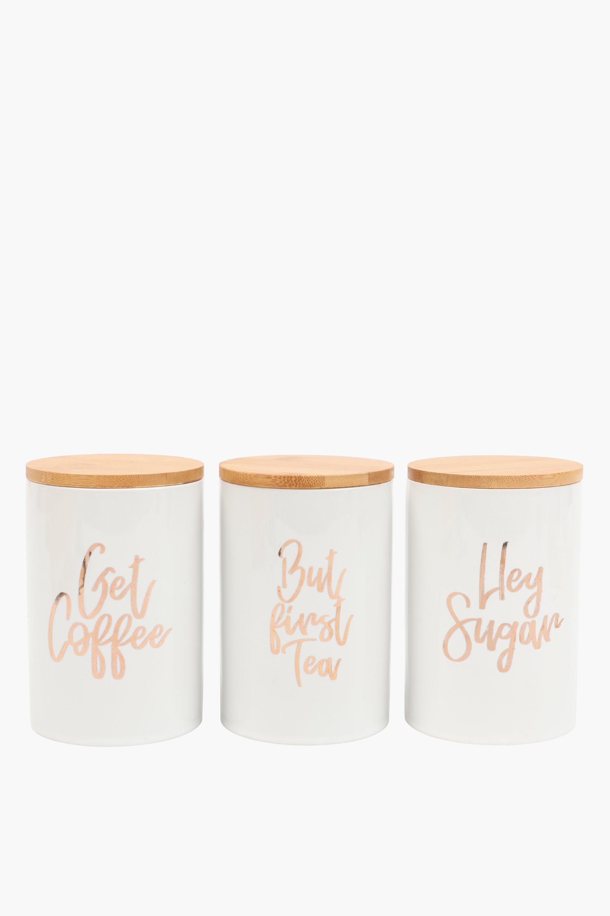 Set Of 3 Good Vibes Canisters