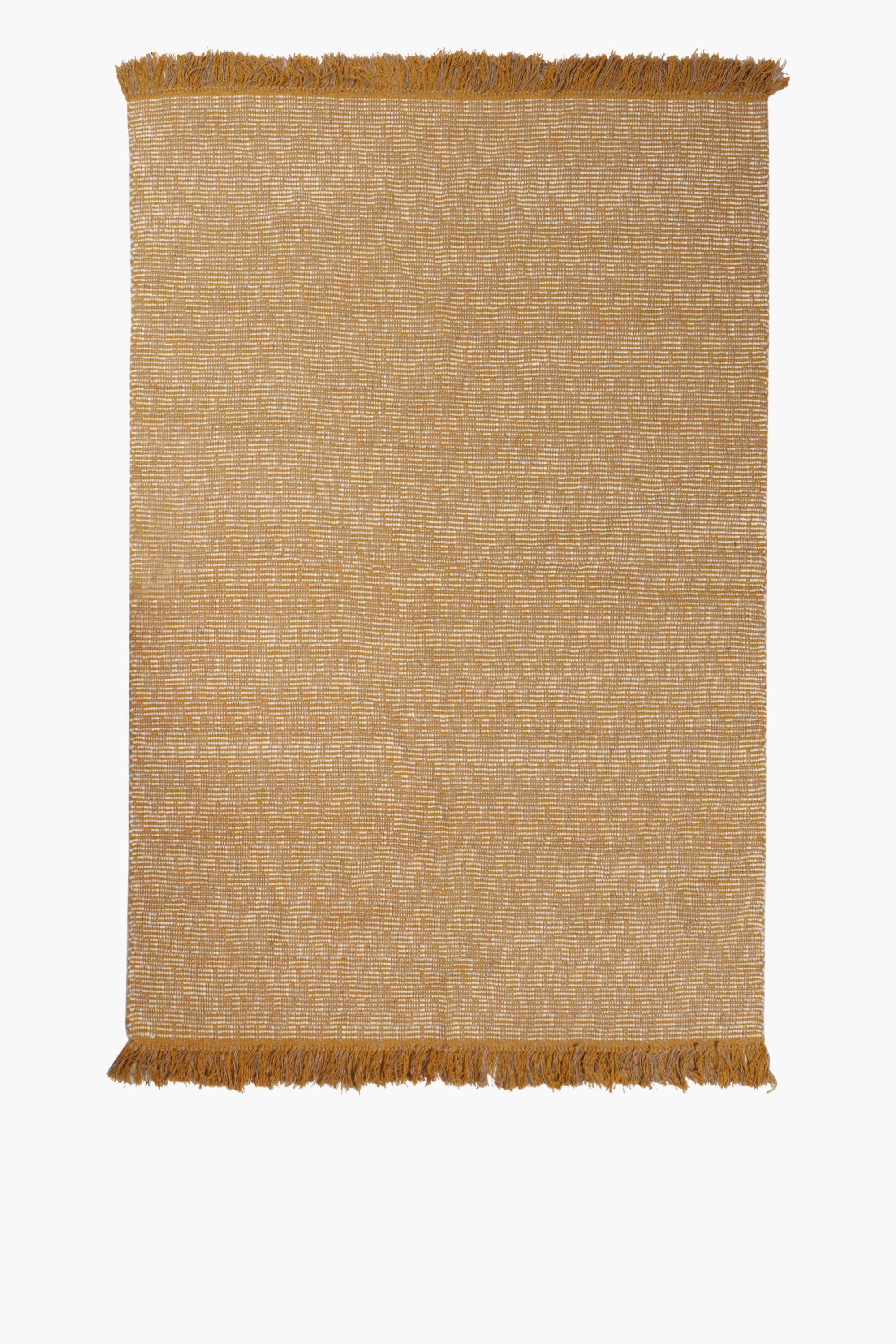 Polycotton Chenille Jute Chevron Rug, 160x230cm