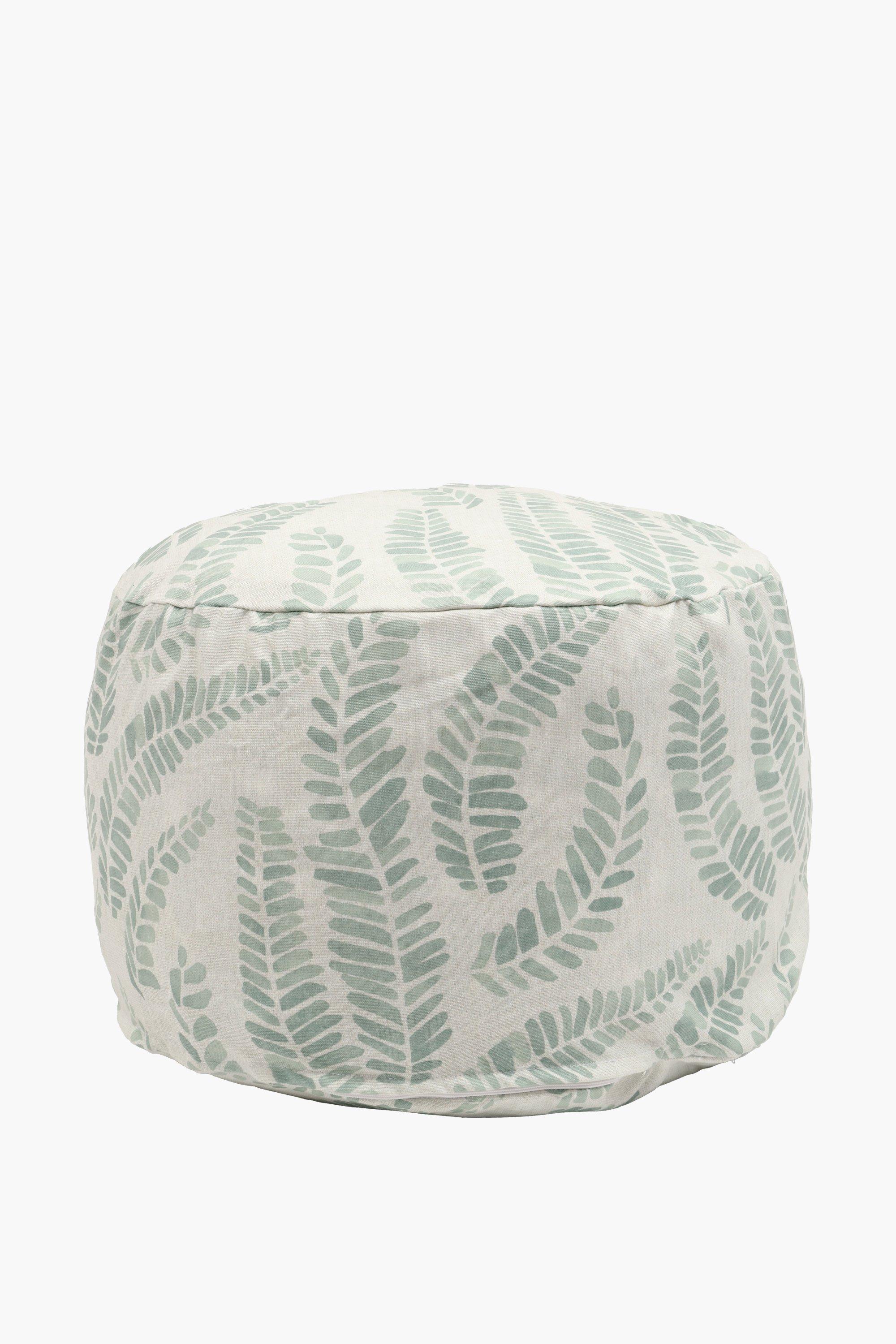 Sydney Leaf Pouffe Cover Only, 30x50cm