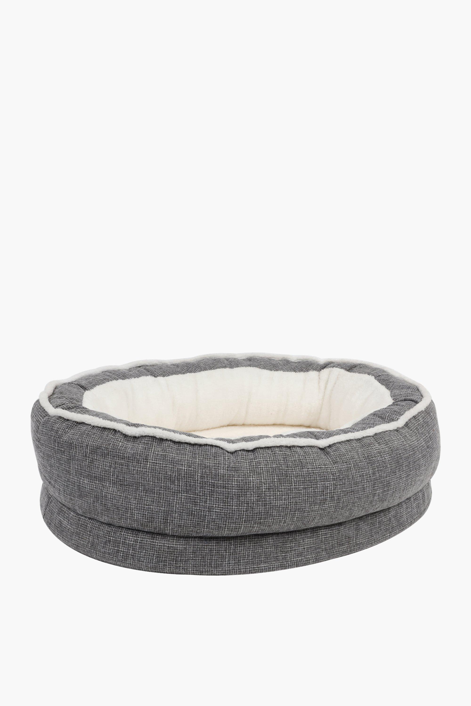 Oval Short Fleece Sponge Pet Bed