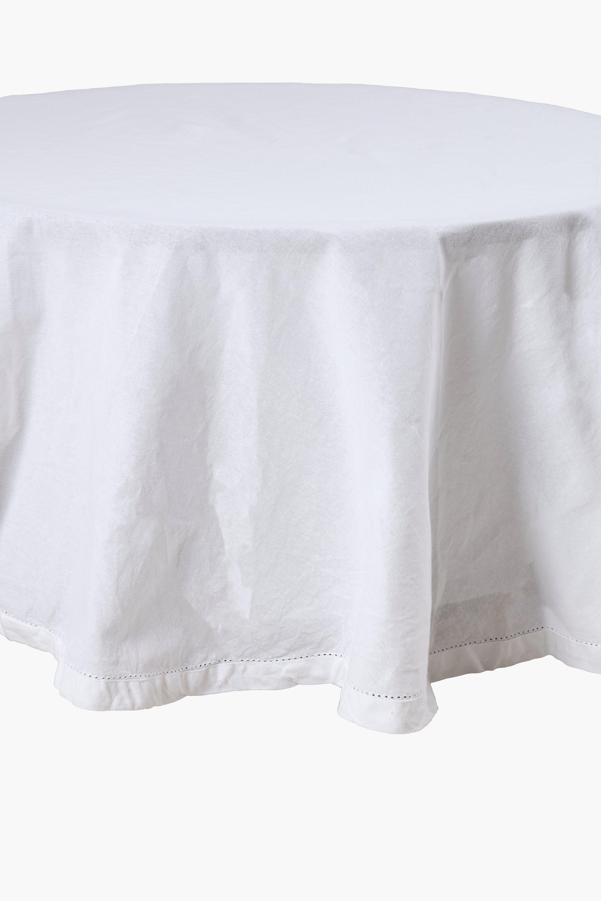 100% Cotton Round Tablecloth, 180 cm