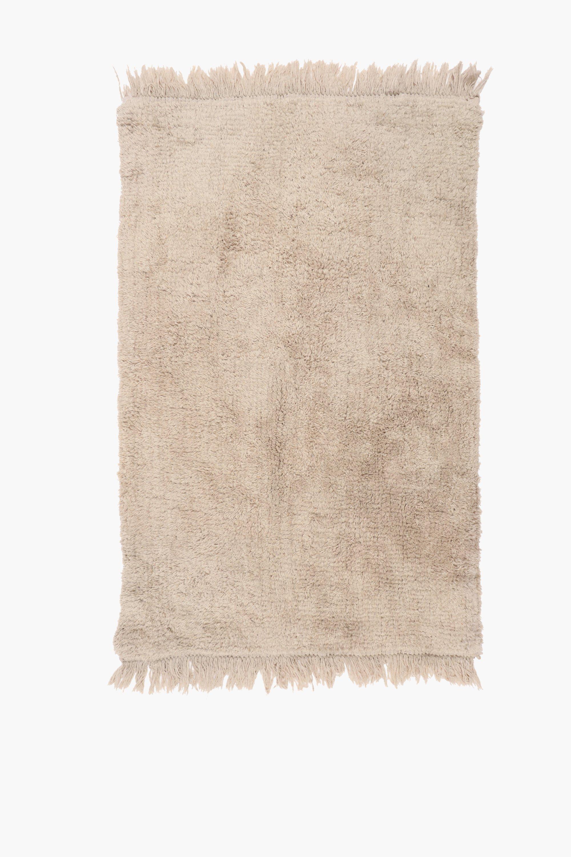 Tufted Cotton Shaggy Fringe Bath Mat, 50x80cm